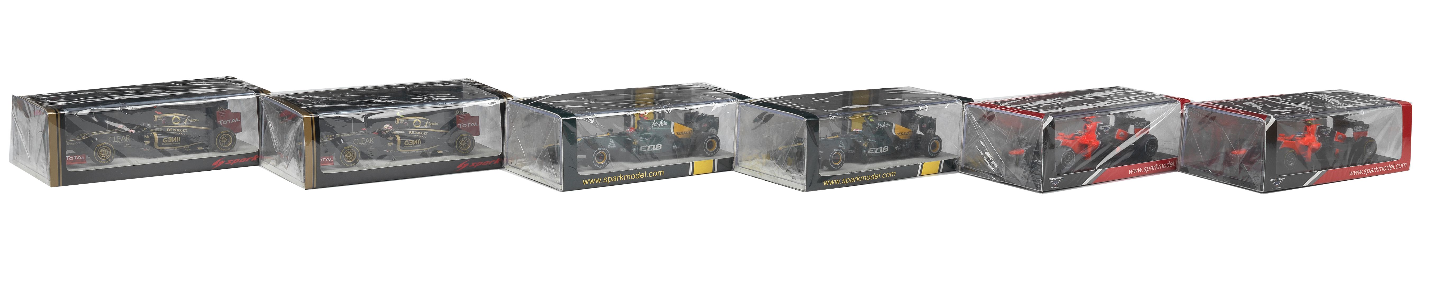 Bonhams Cars : Six boxed 143 scale die-cast models of 2012 season ...
