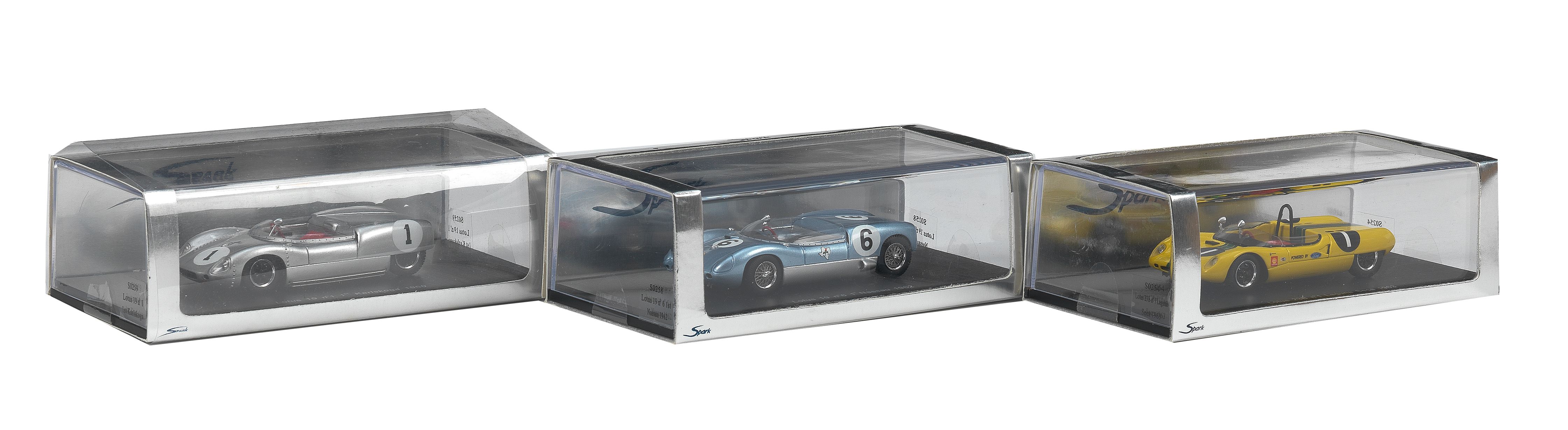 Bonhams Cars : Three boxed 143 scale die-cast models of 1960-1963 Lotus ...