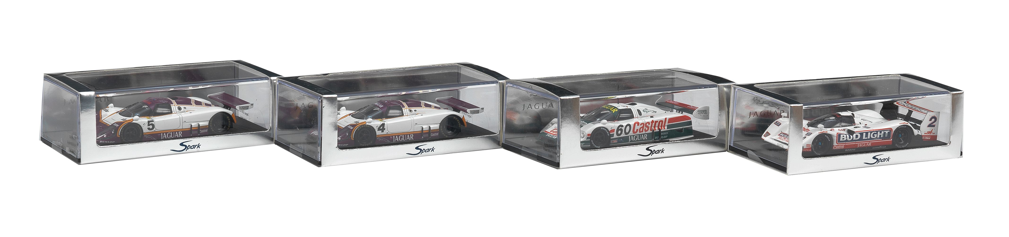 Bonhams Cars : Four boxed 143 scale die-cast models of 1987-1992 Jaguar ...