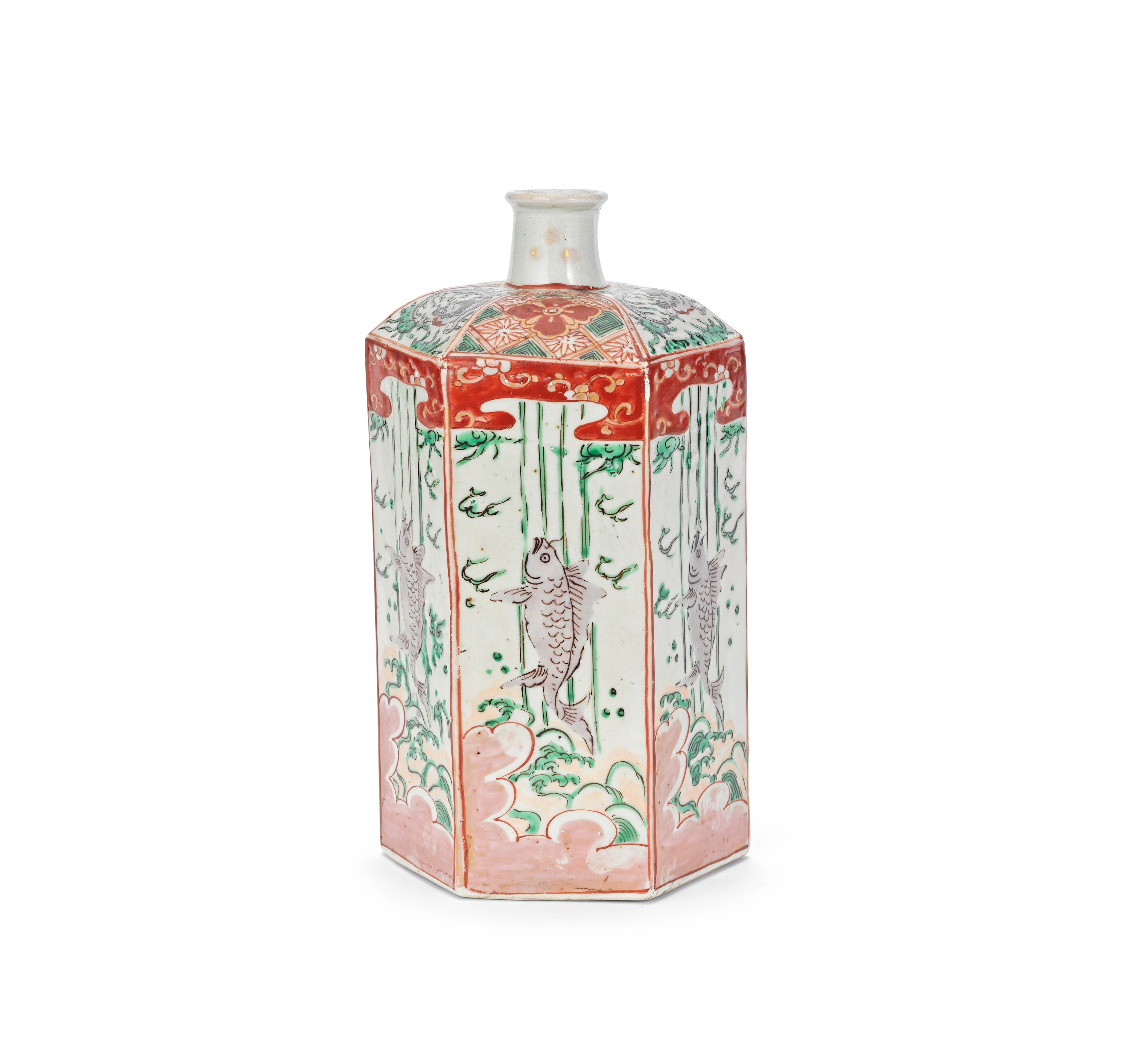 Bonhams : A KO-IMARI 'FISH' SAKE BOTTLE 18th century