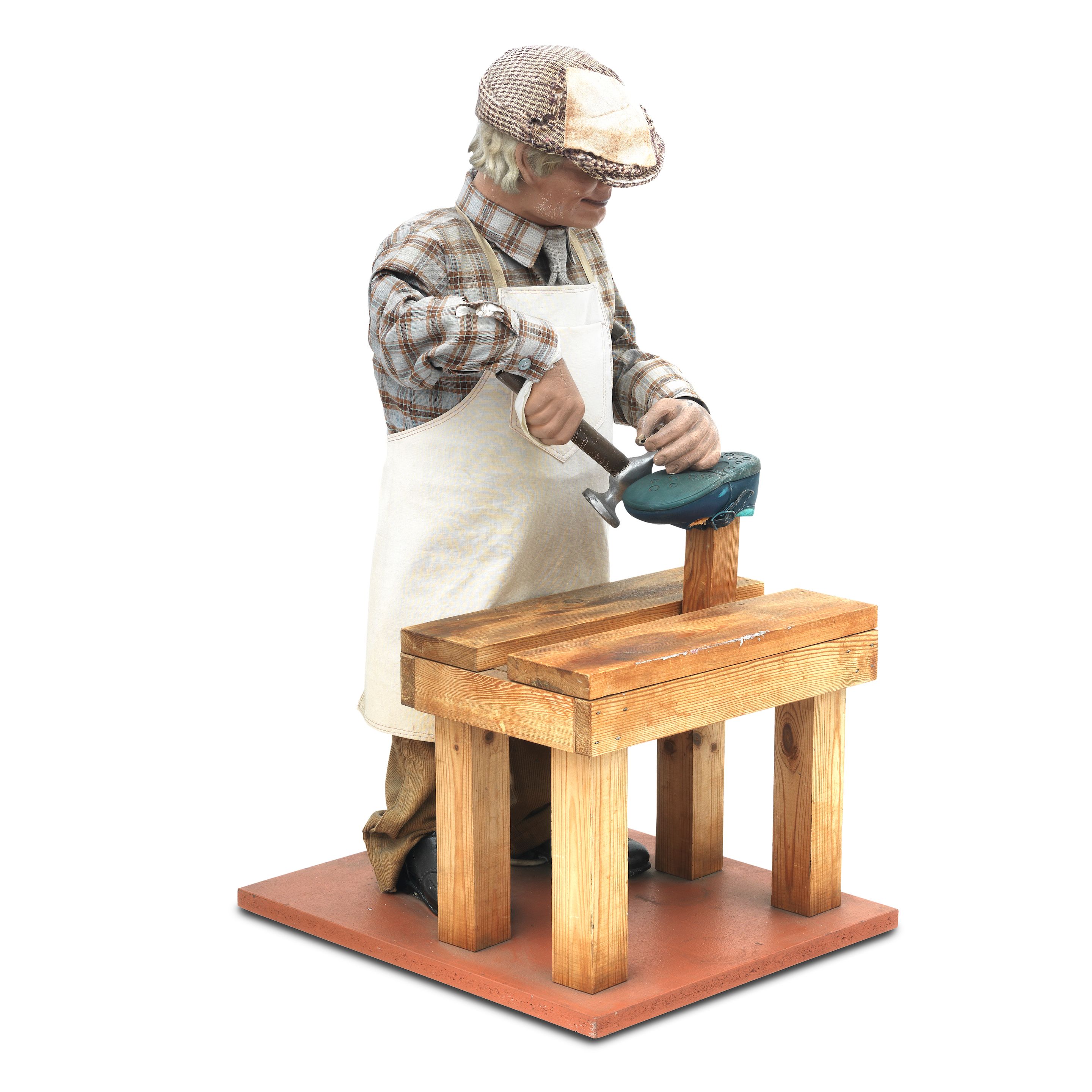 Bonhams : A 20th century shop display automaton model of a cobbler J.H ...