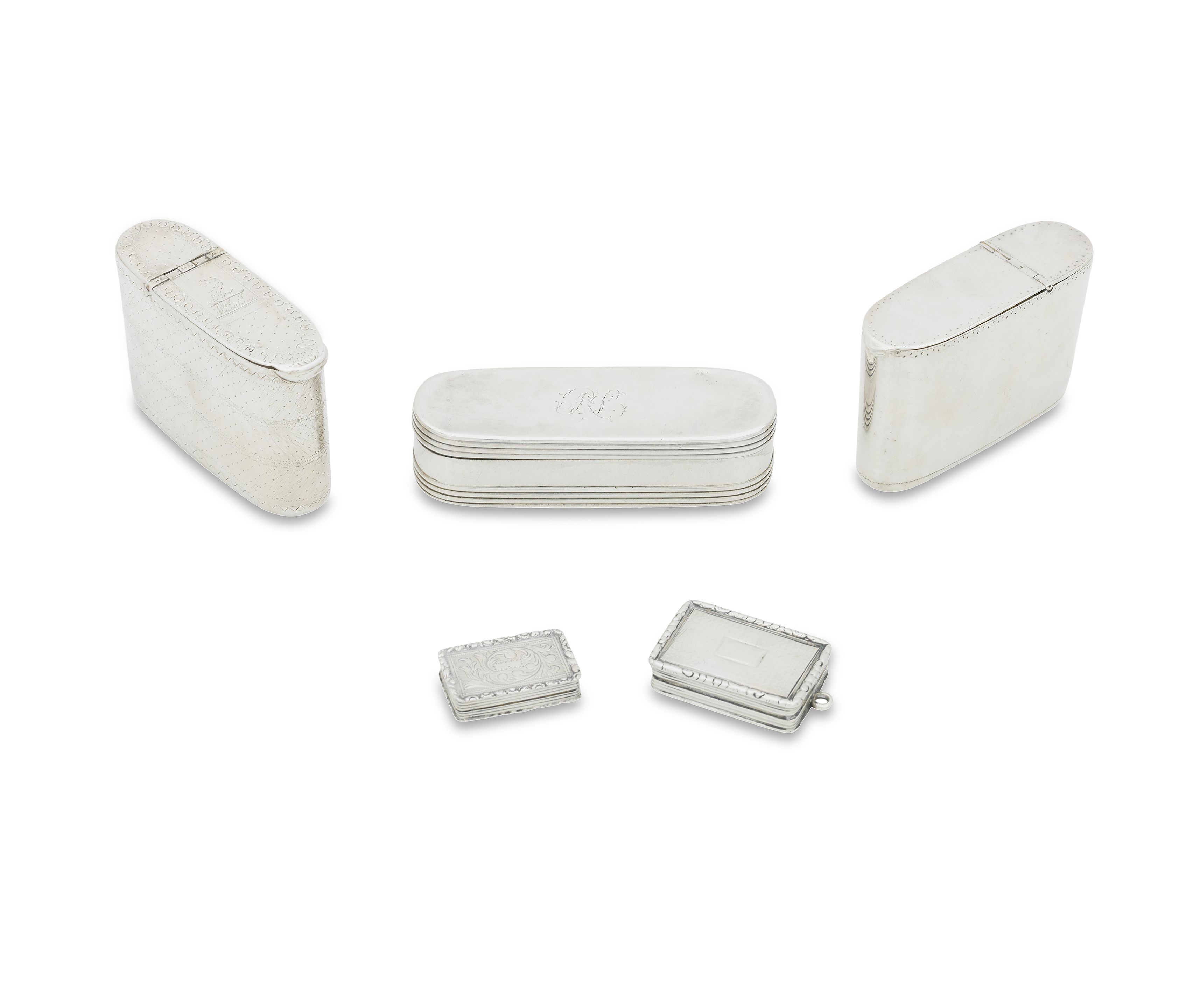 Bonhams : A collection of George III/William IV silver boxes Various ...