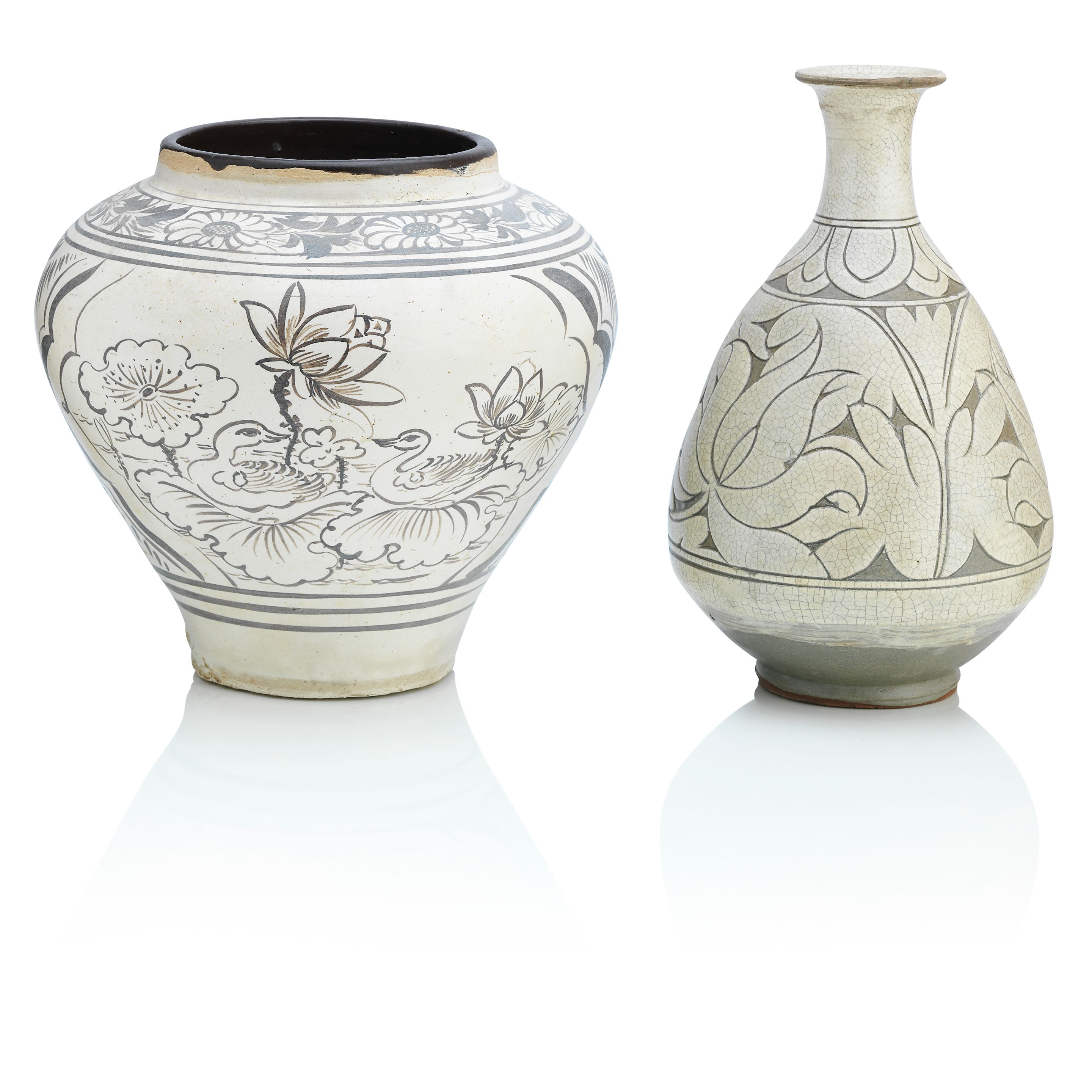 Bonhams : Two Chinese Song/Yuan Dynasty and later Cizhou ware vases