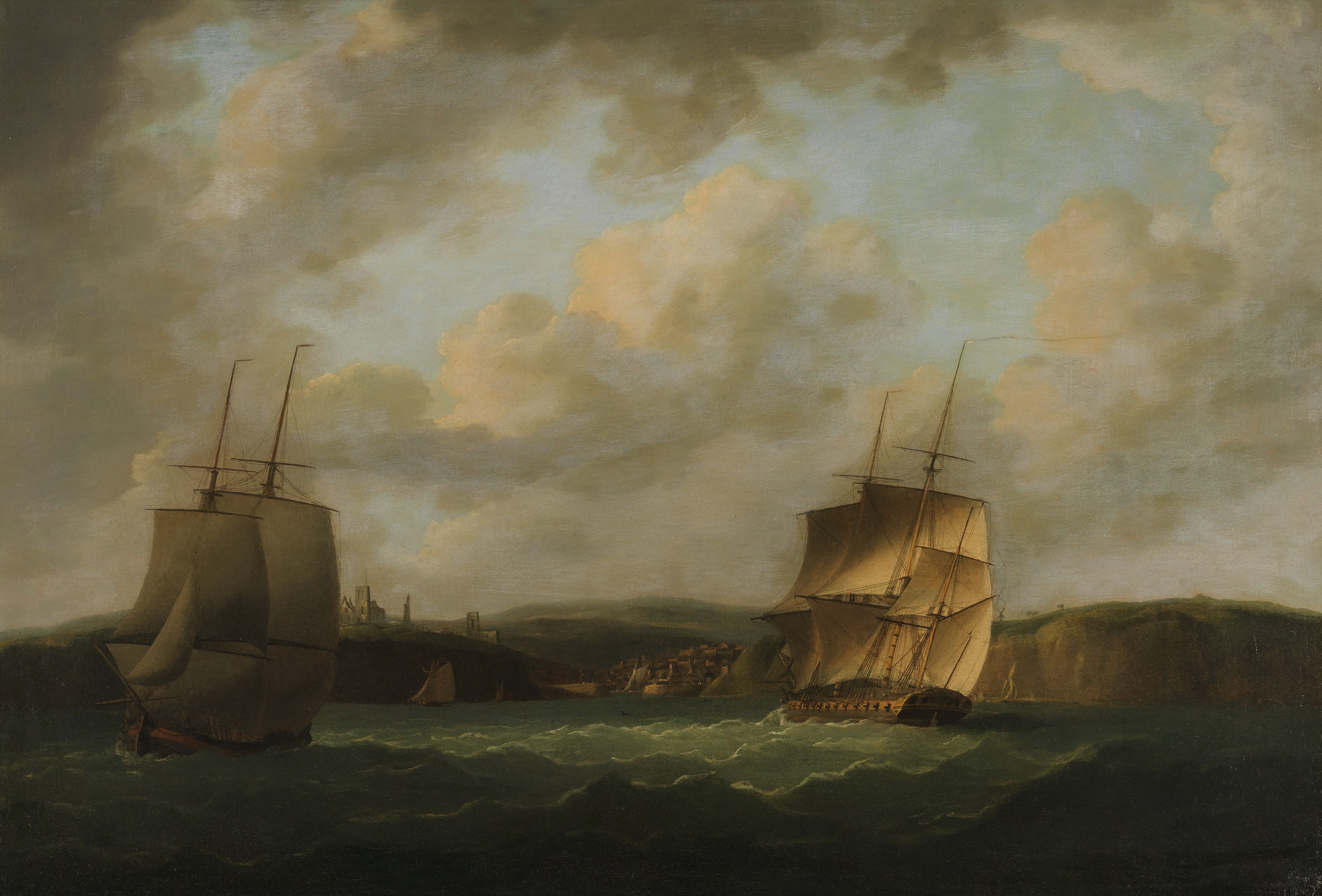 Bonhams : Thomas Whitcombe (British, circa 1752-1824) A 32 gun frigate ...