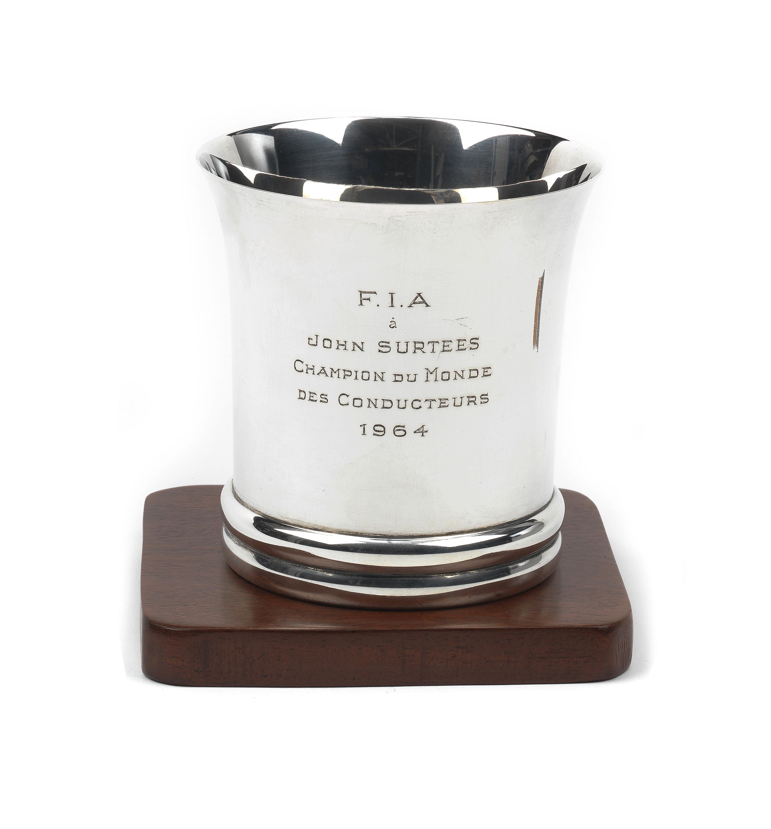 Bonhams Cars : John Surtees' 1964 FIA World Driver's Champion trophy, ((2))