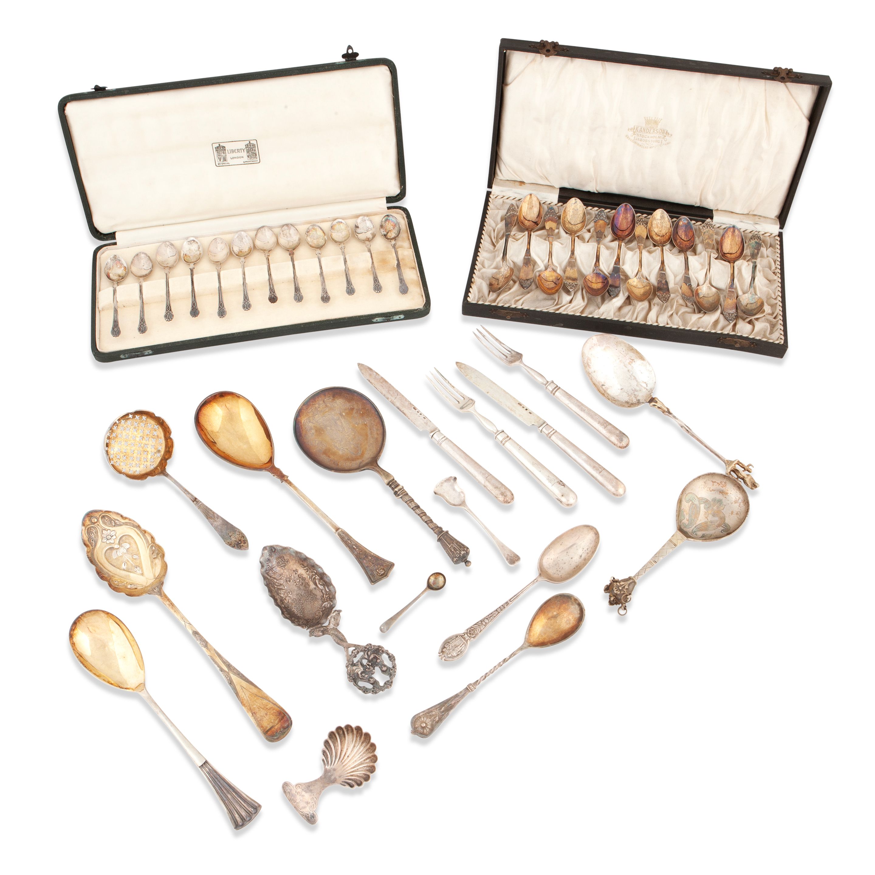 Bonhams : A collection of British and European flatware Various makers ...