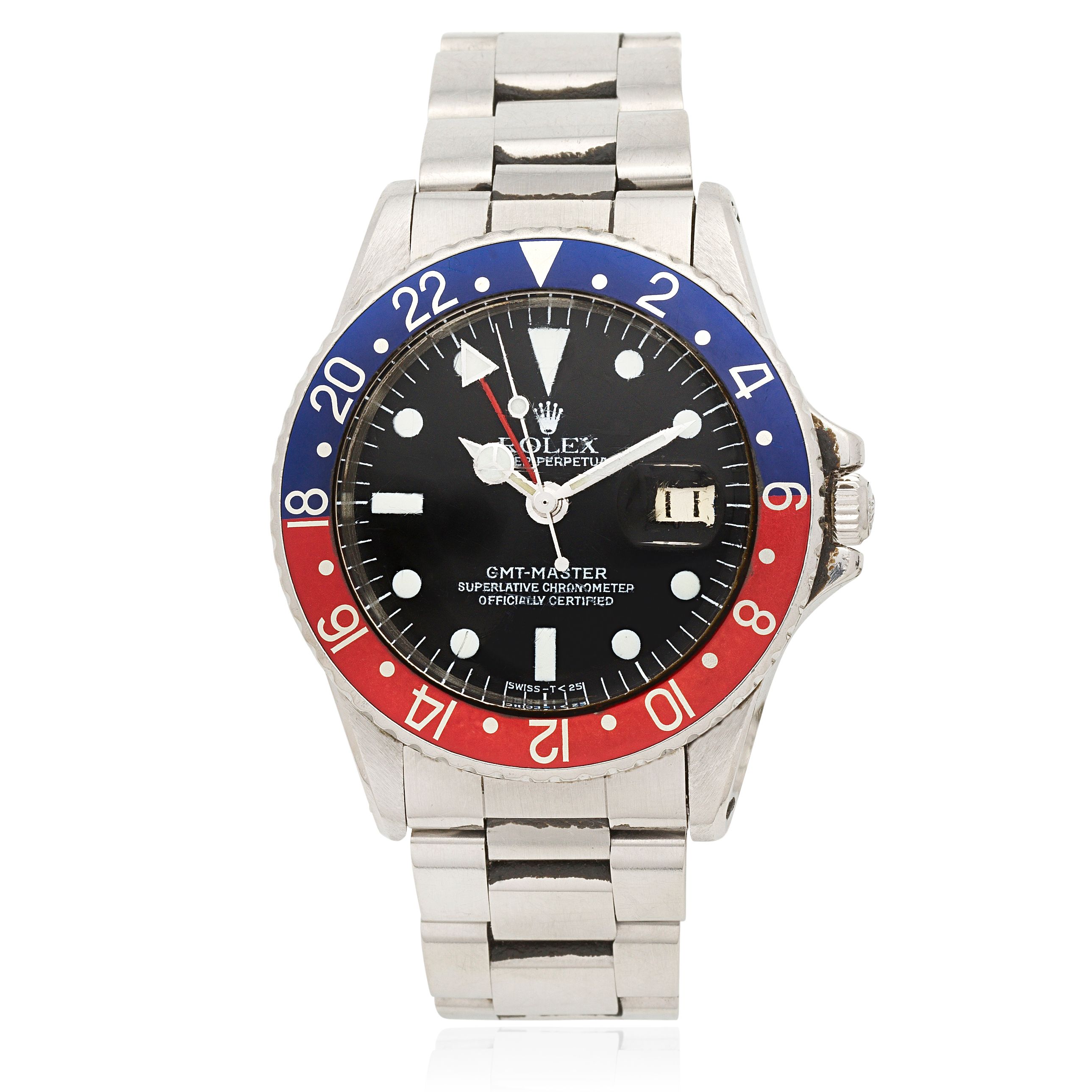 Bonhams : Rolex. A stainless steel automatic calendar bracelet watch ...