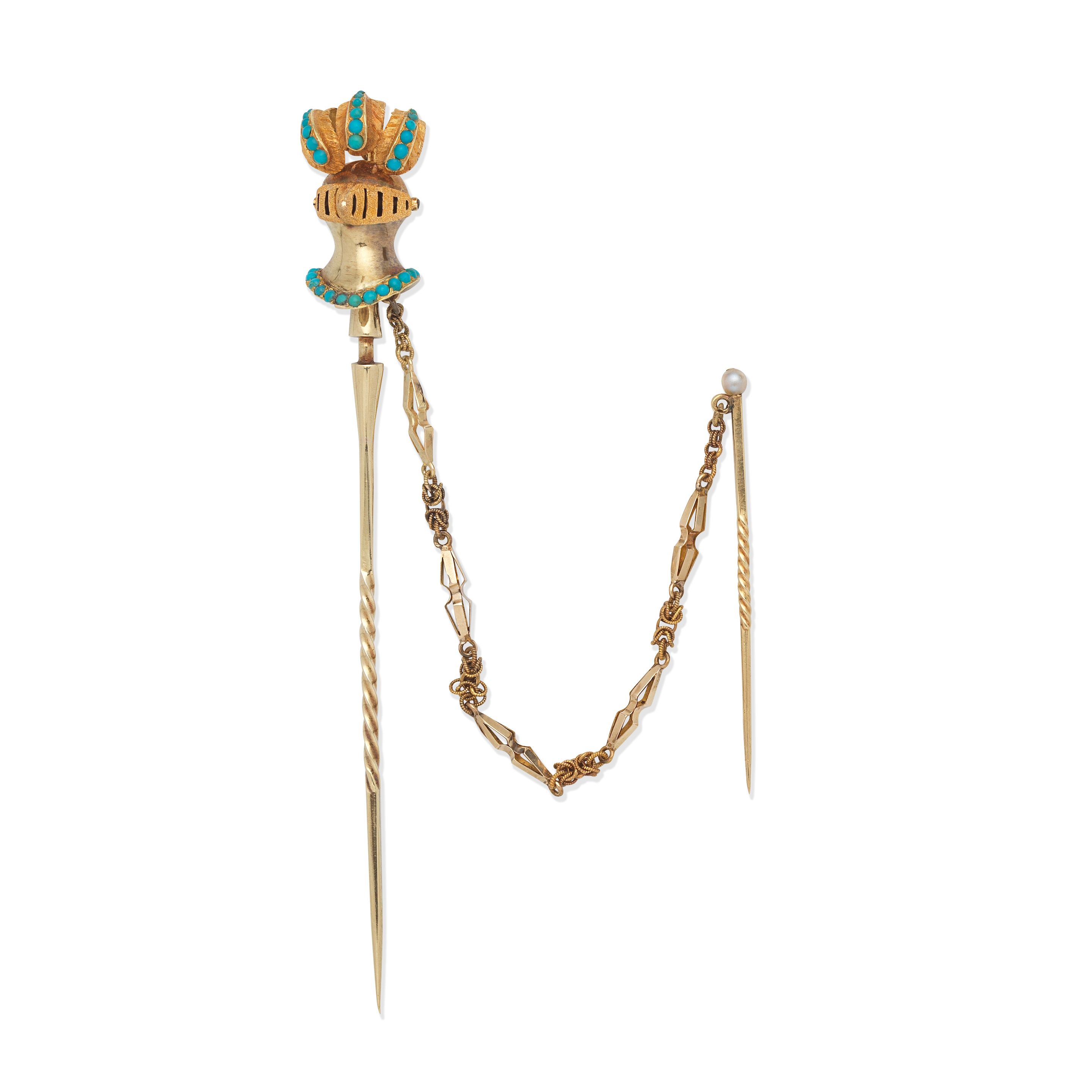 Bonhams : TURQUOISE STICK PIN,