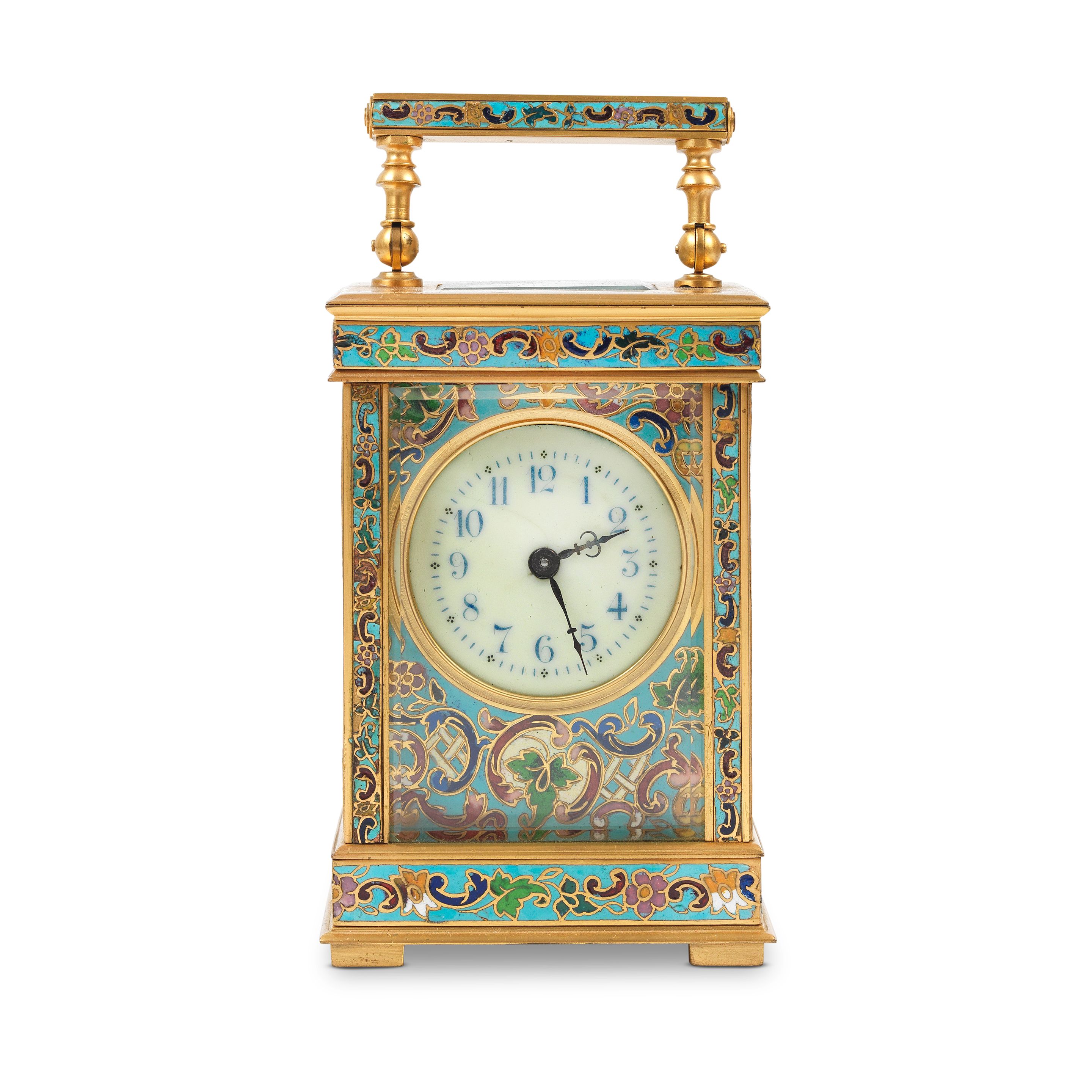 Bonhams : An early 20th century gilt brass and champlevé enamel ...