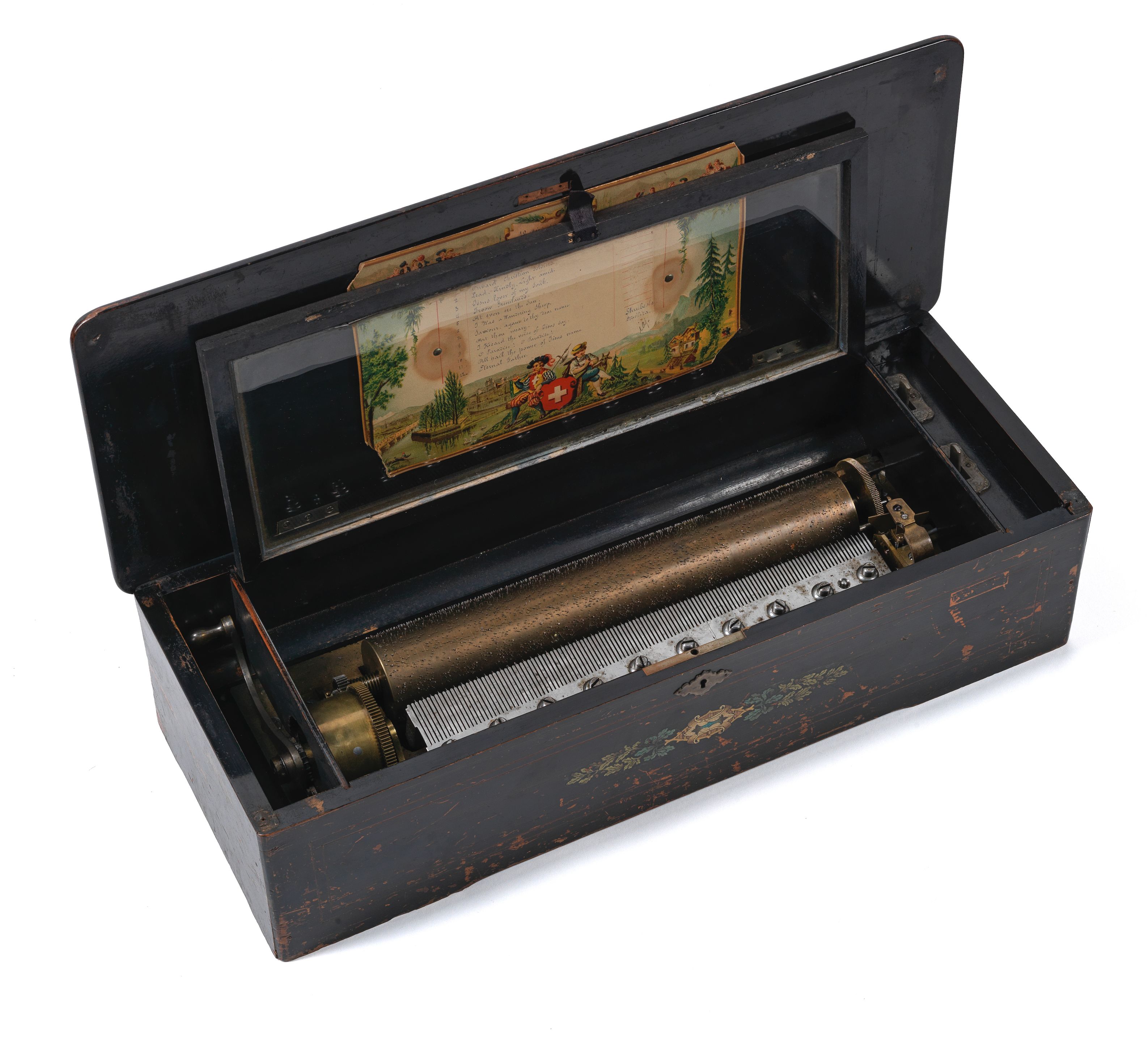 Bonhams : A cylinder musical box, Swiss, late 19th century,