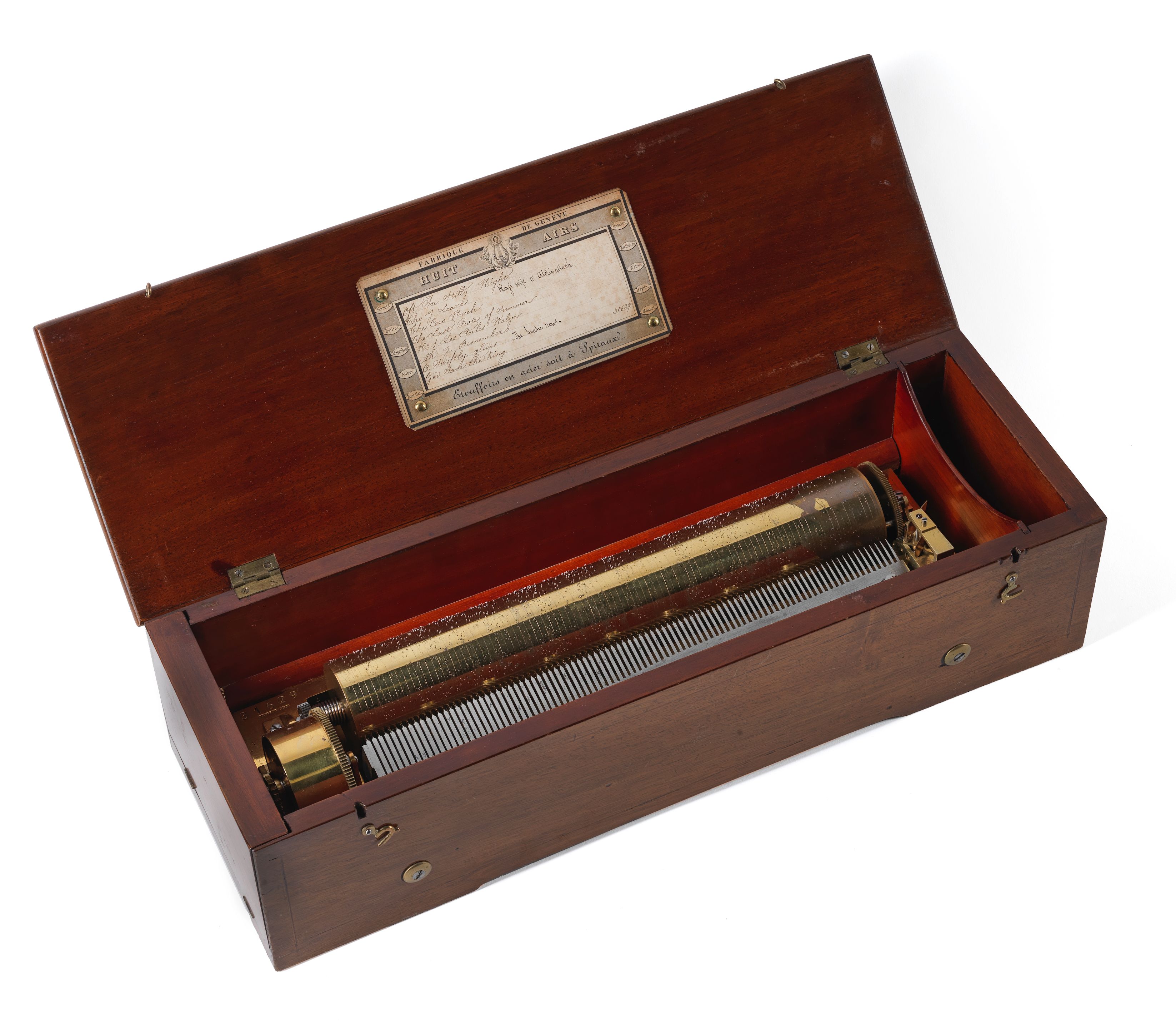 Bonhams : A Ducommun Girod key-wound cylinder musical box, Swiss, mid ...