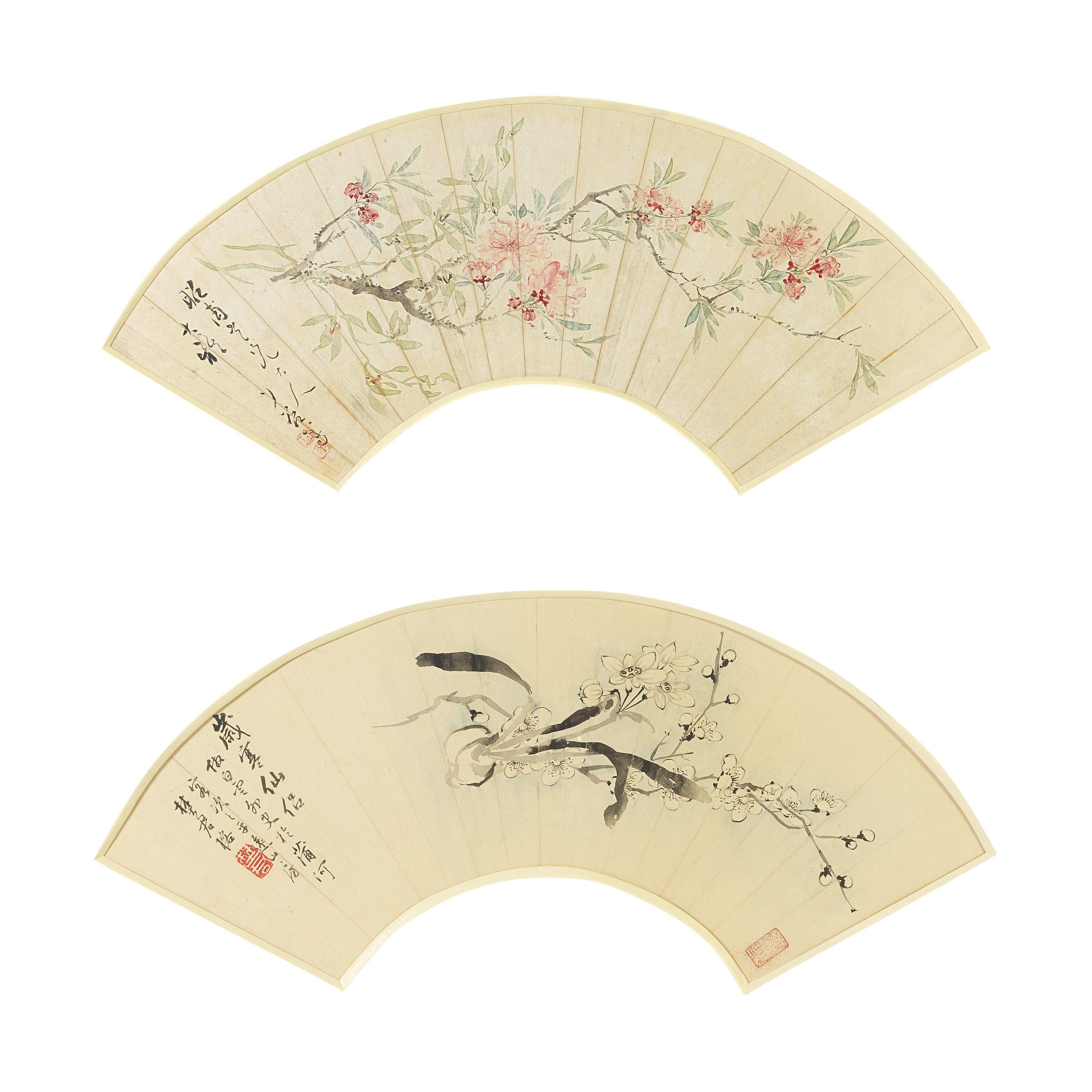 Bonhams : ZHOU HUANG; FAN RONG (18TH/19TH CENTURY) Flowers (2)