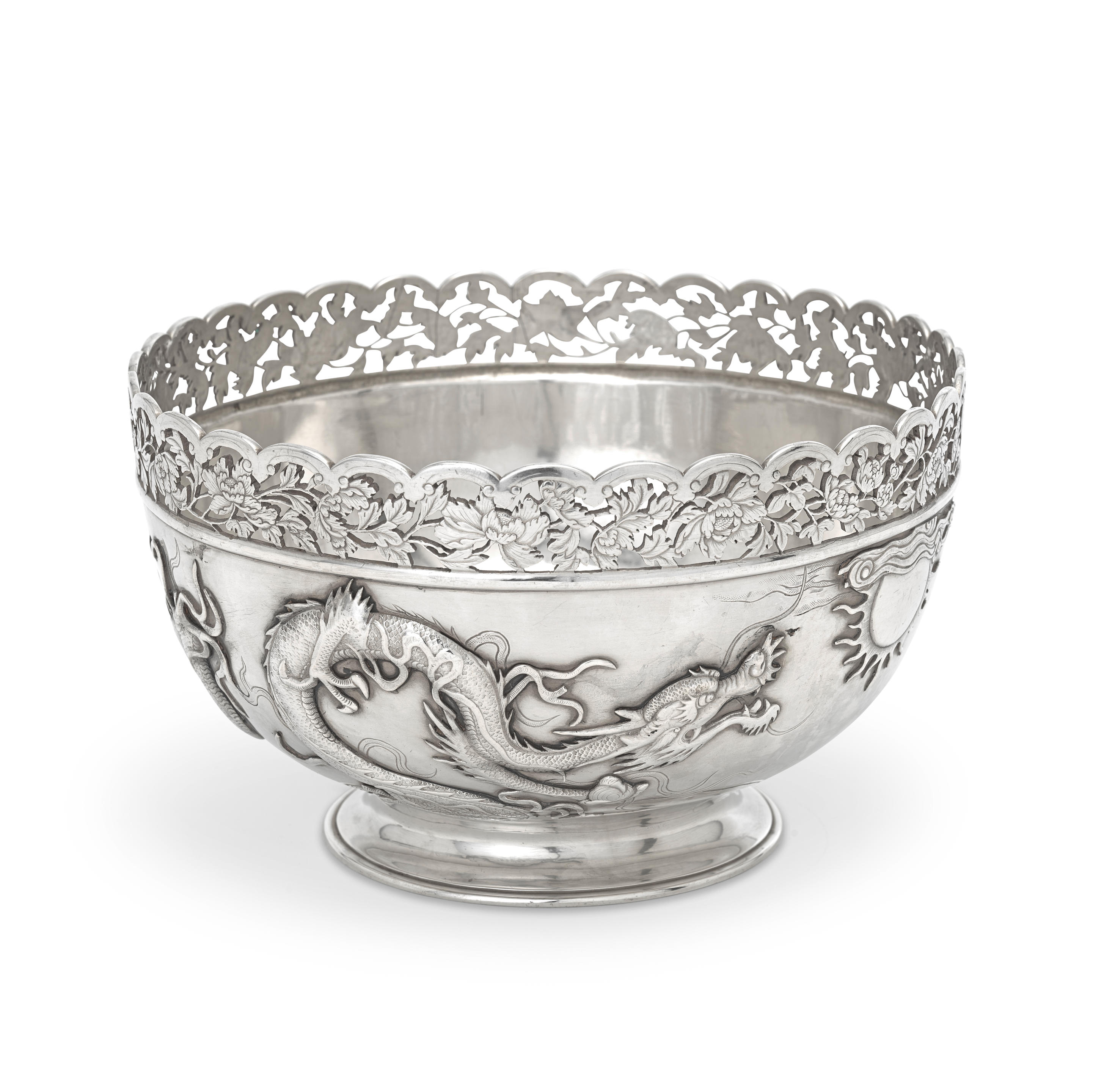 Bonhams A Chinese Export Silver Bowl Wang Hing Hong Kong Circa 1900