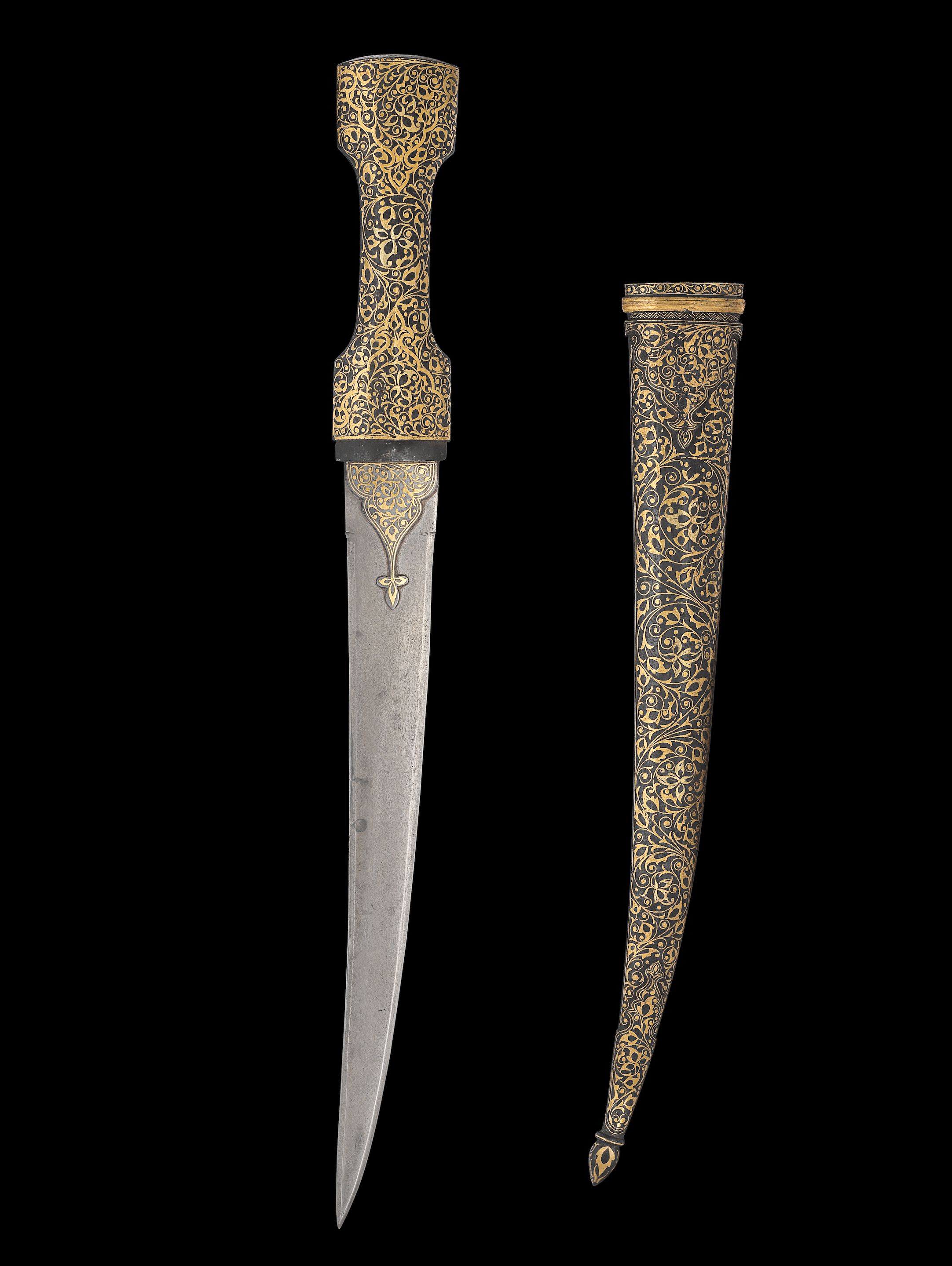 Bonhams : An Ottoman gold-damascened steel dagger (jambiyya) Turkey ...
