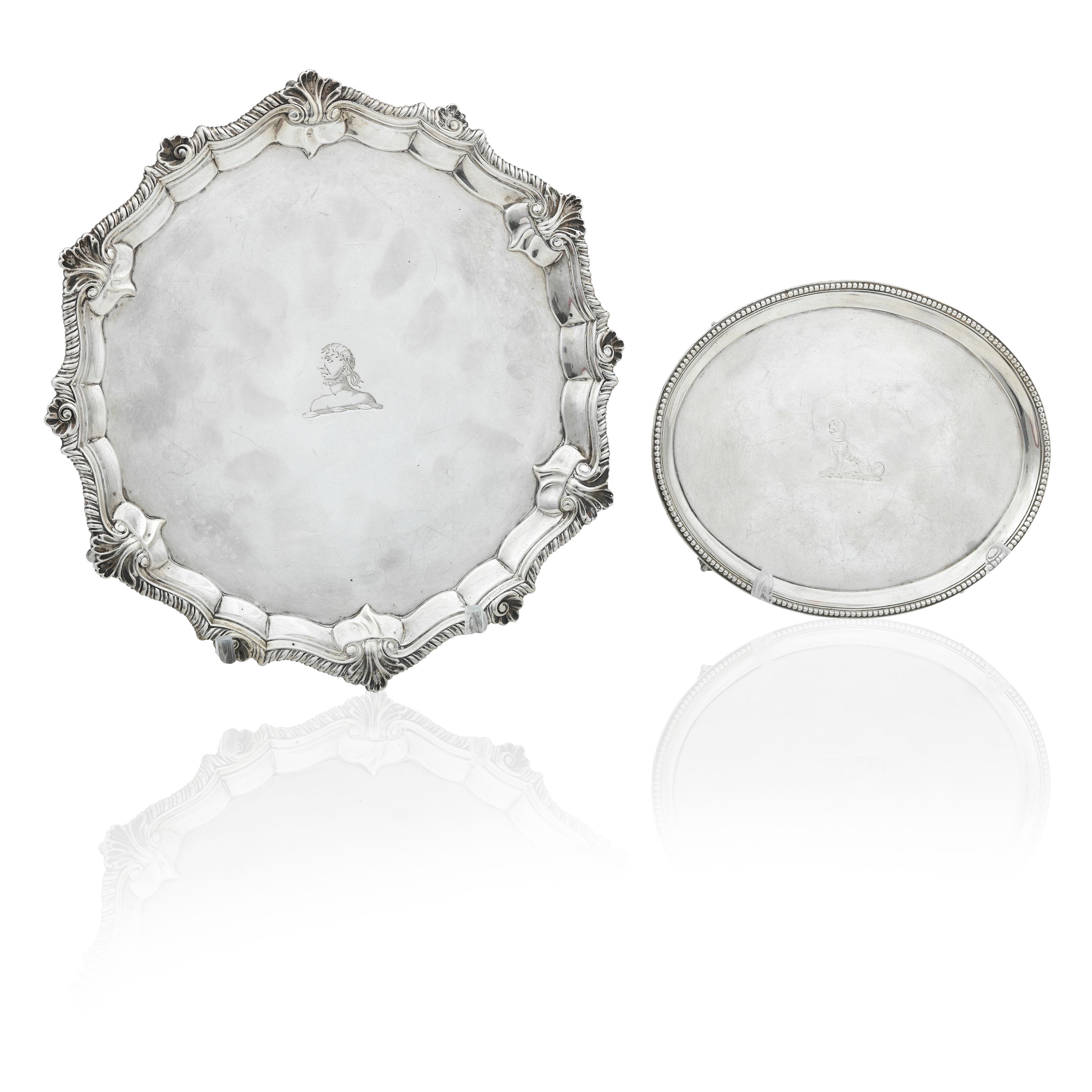 Bonhams : An early George III Waiter Probably by William Tuite, London ...