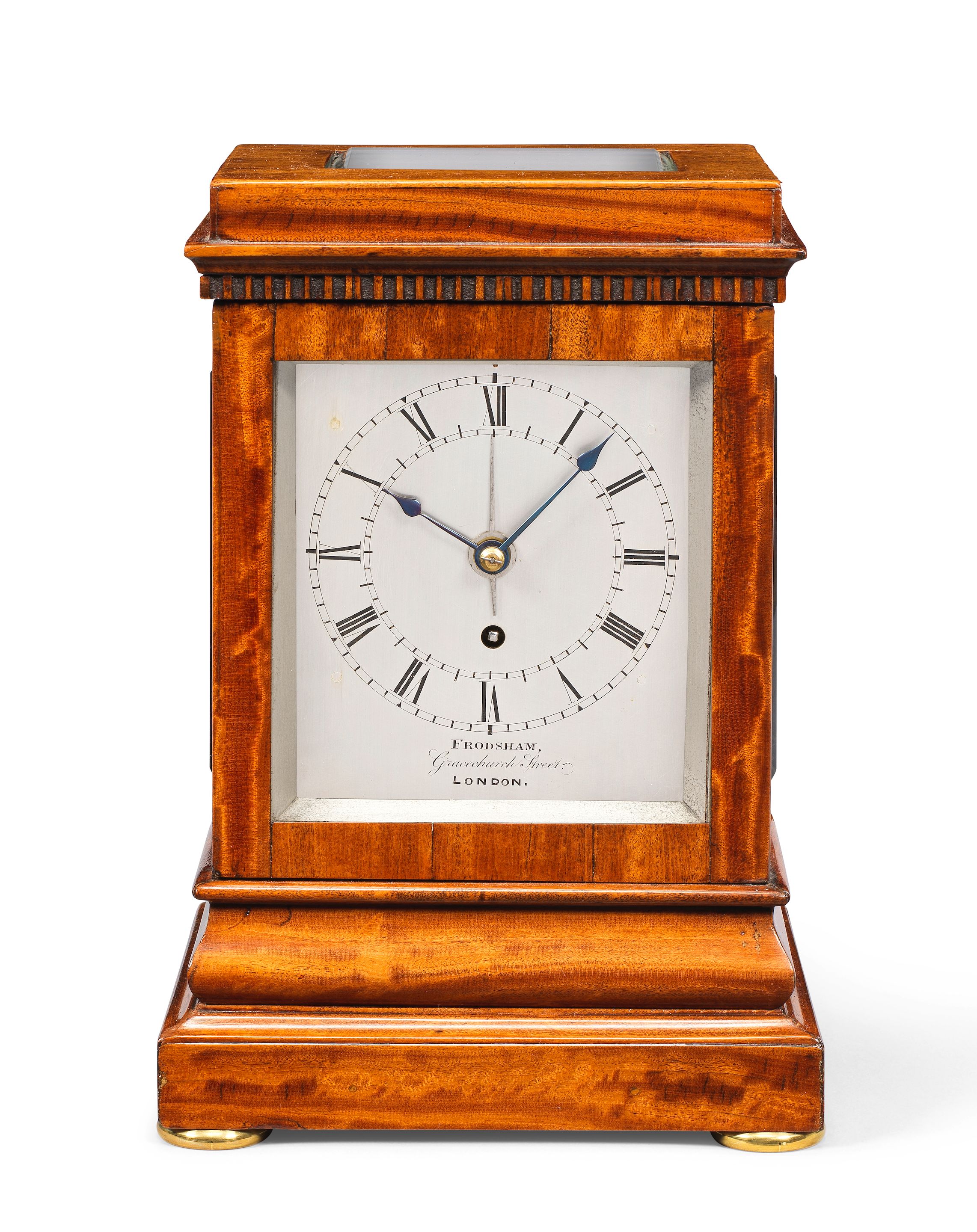 Bonhams : A good and small, mid 19th century satinwood four glass table ...