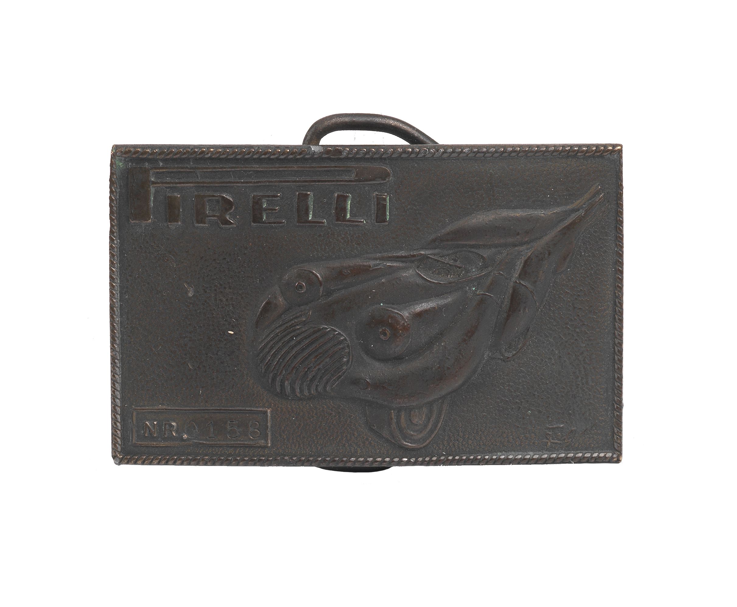 Bonhams Cars : A Pirelli 'Eroticar' belt buckle after Salvador Dali ...