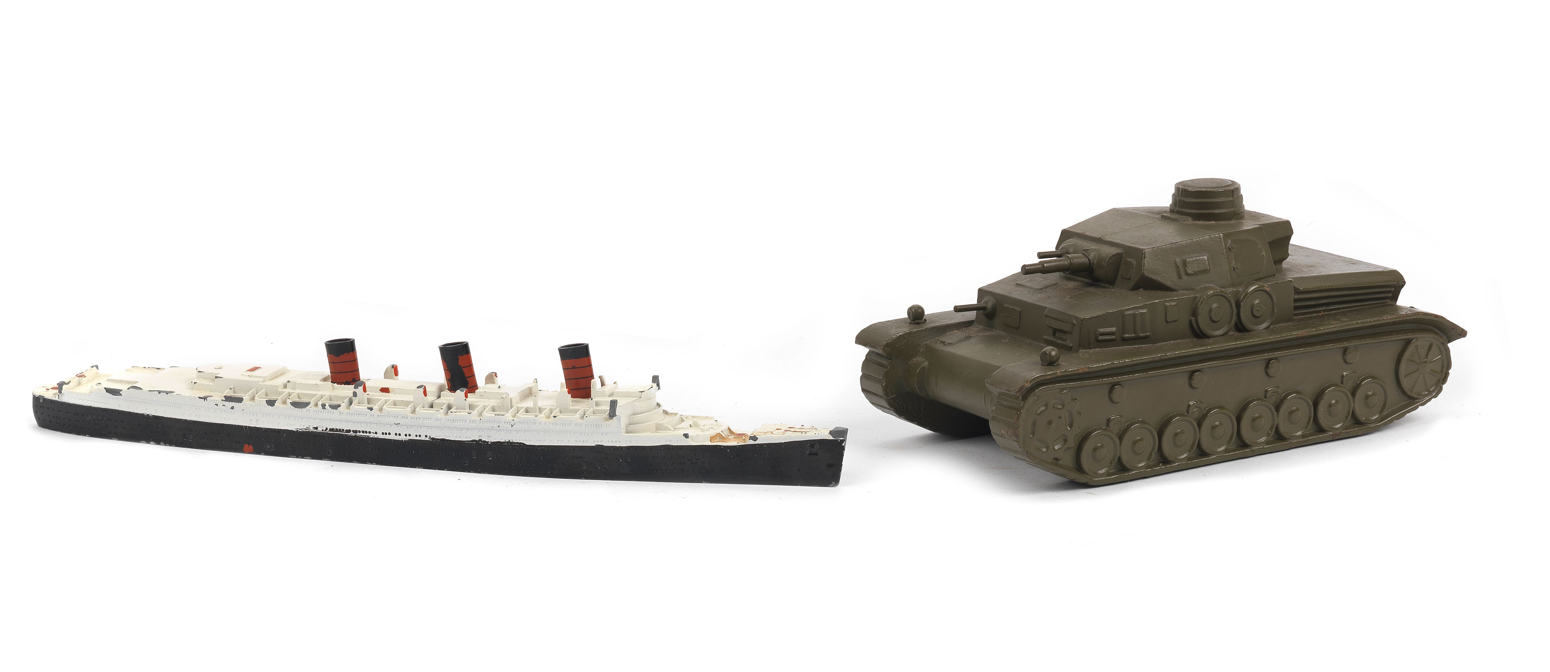 Bonhams Cars : A cast metal model of a Panzer tank, ((2))