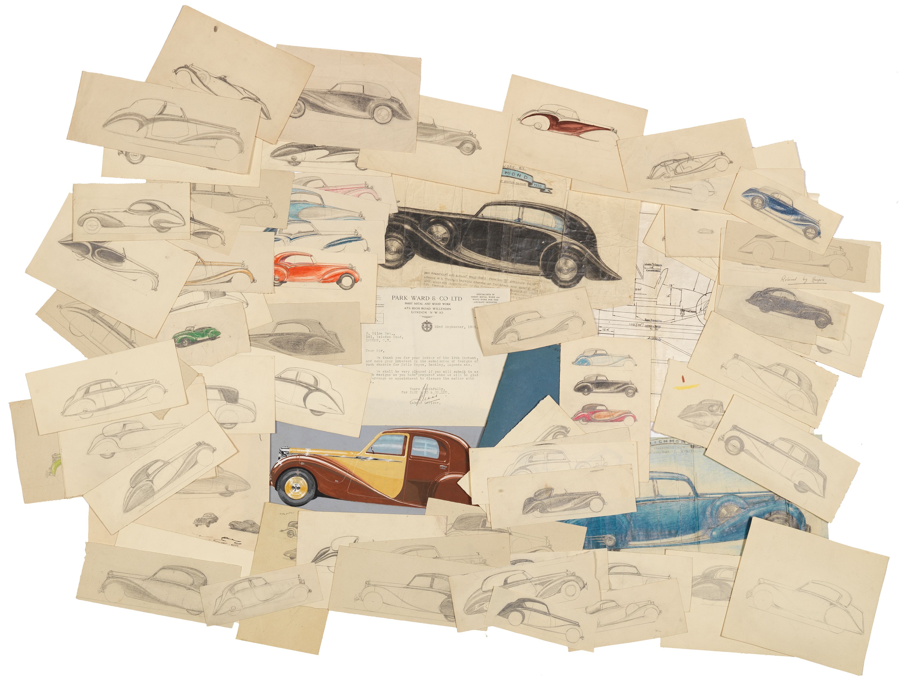 Bonhams Cars : Patrick Milne, a collection of coachbuilders styling ...