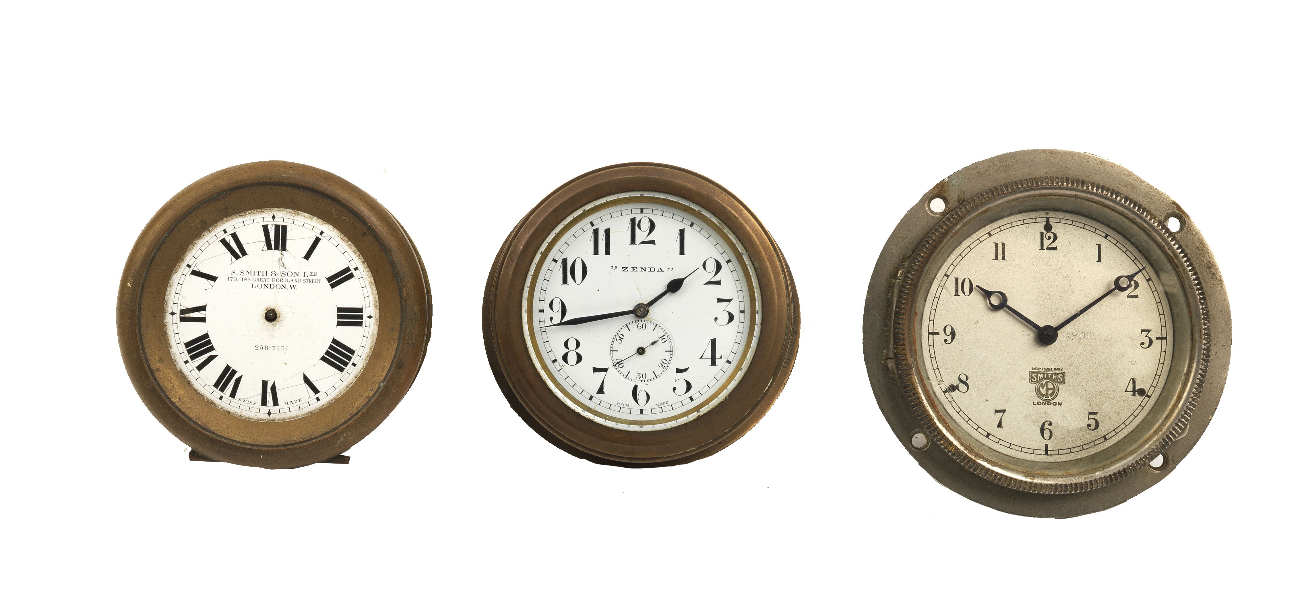 Bonhams Cars : Three car clocks, ((3))