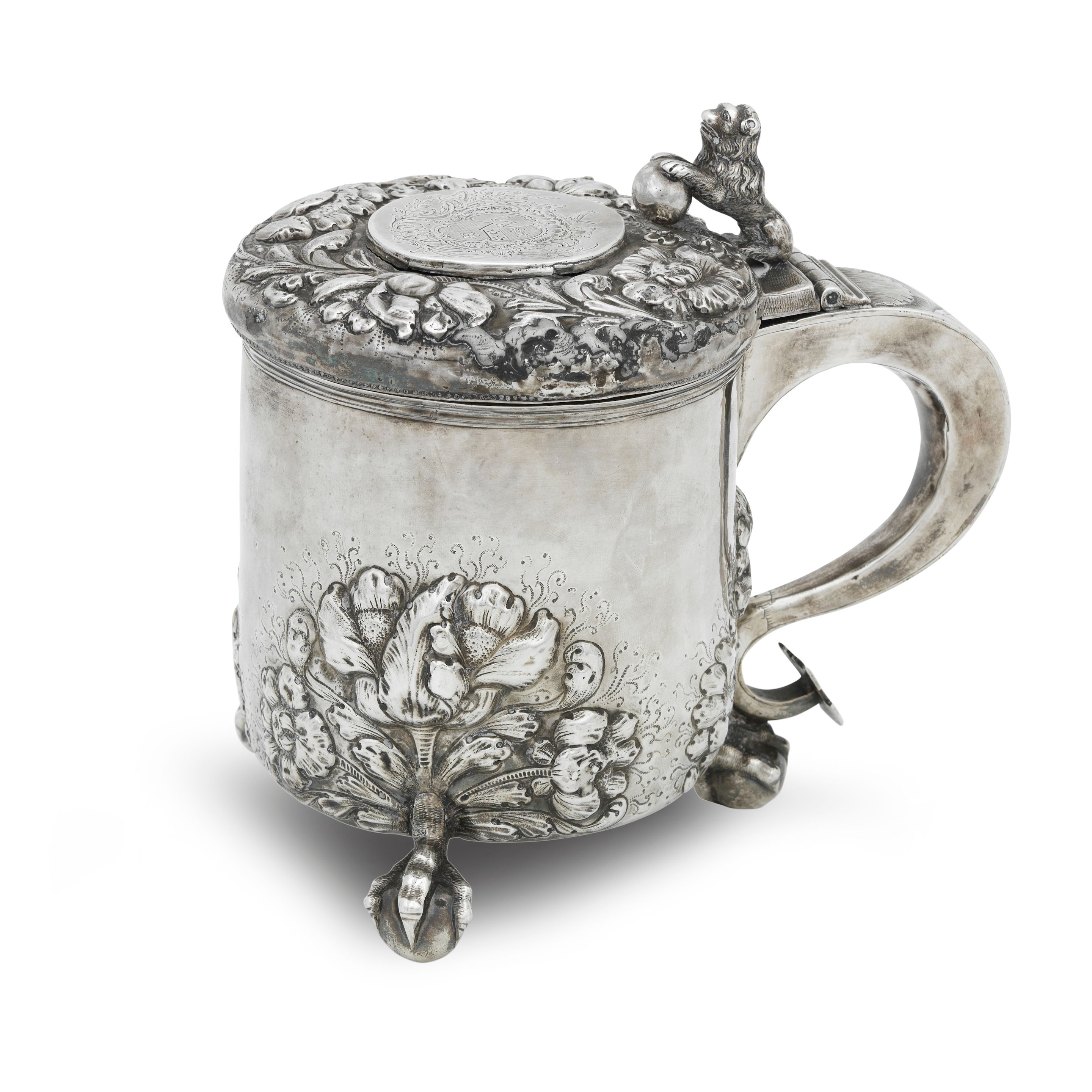 Bonhams : A late 17th century Scandinavian silver lidded tankard ...