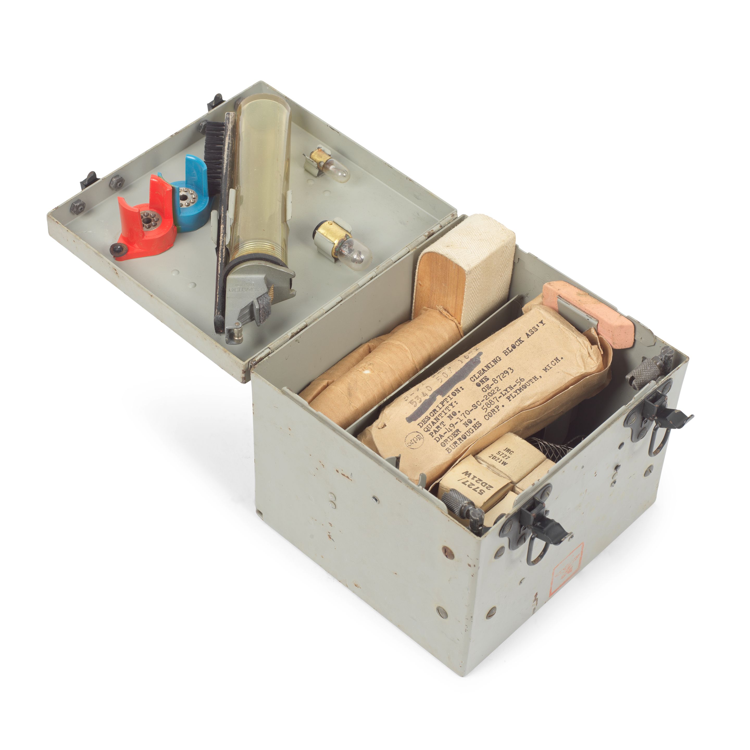 Bonhams : A KL7 cipher machine parts and maintenance box, American, 1950's,