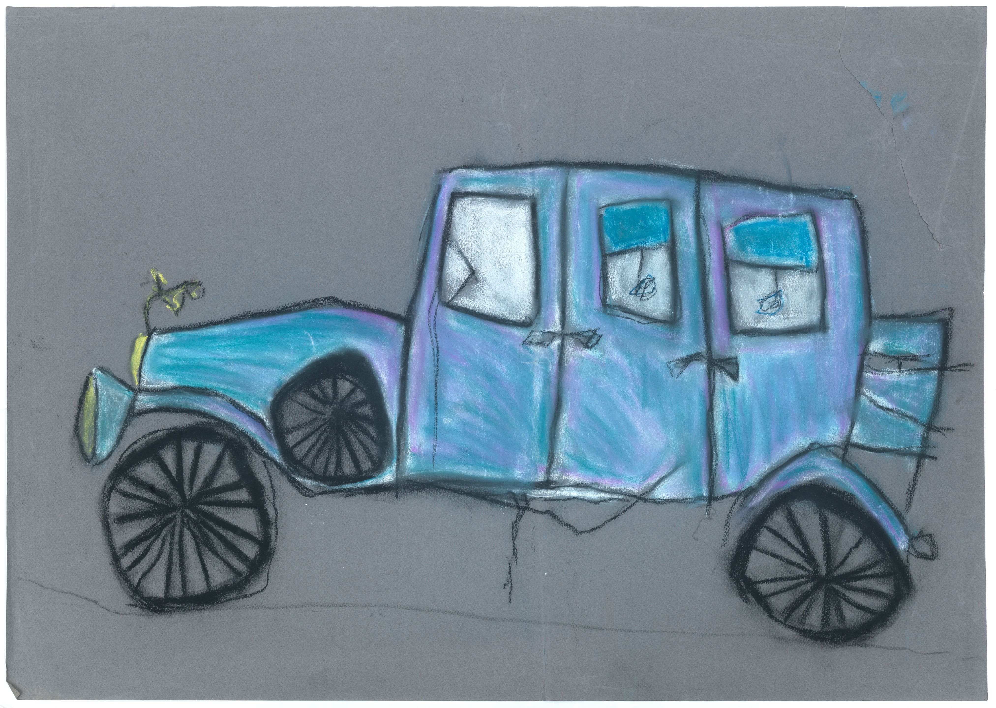 Bonhams : Pat Douthwaite (British, 1934-2002) Vintage car unframed ...