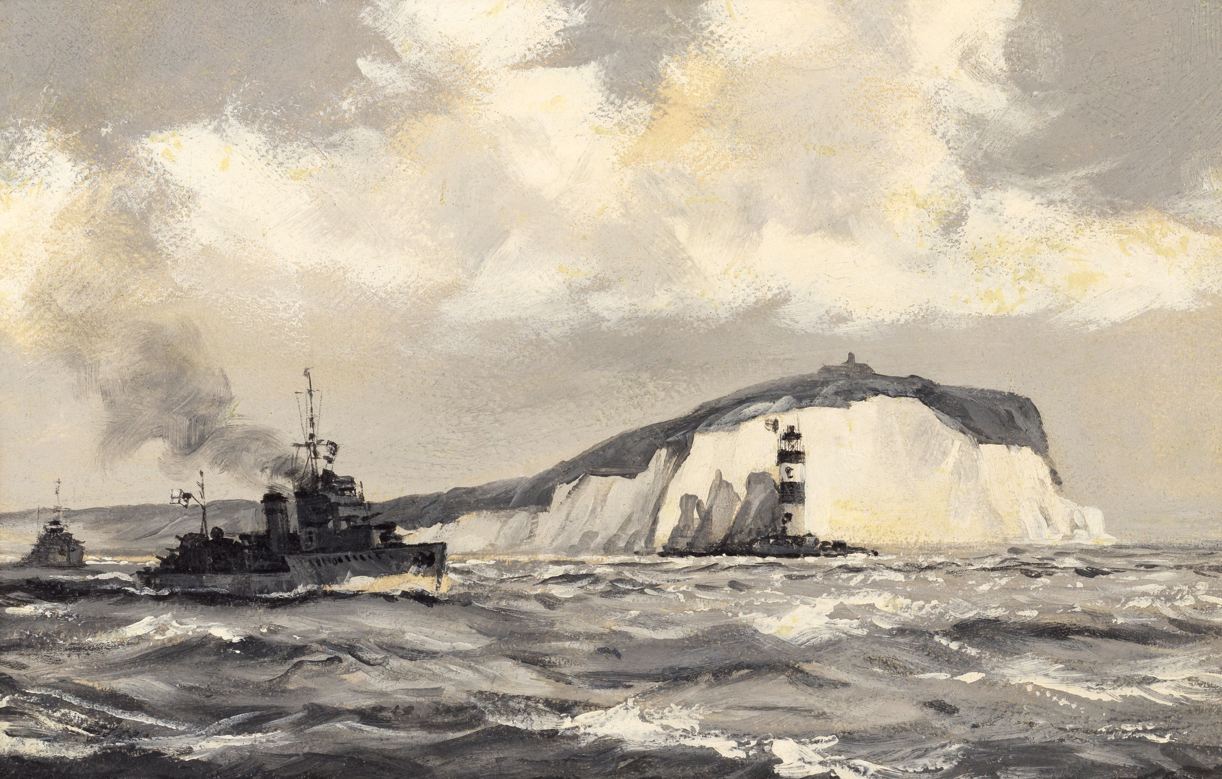 Bonhams : Montague Dawson (British, 1890-1973) A British destroyer ...