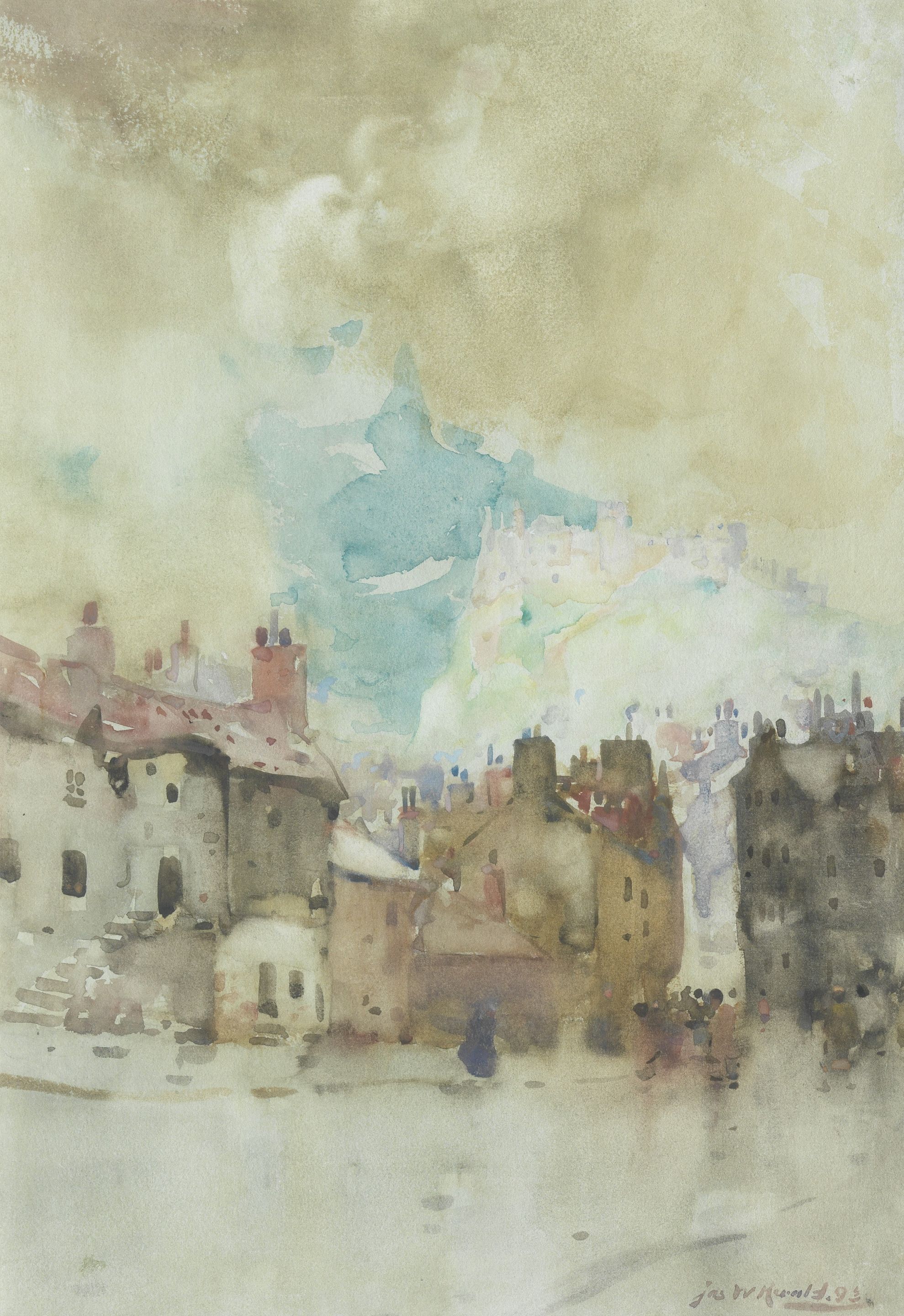 Bonhams : James Watterston Herald (British, 1859-1914) Edinburgh Castle ...