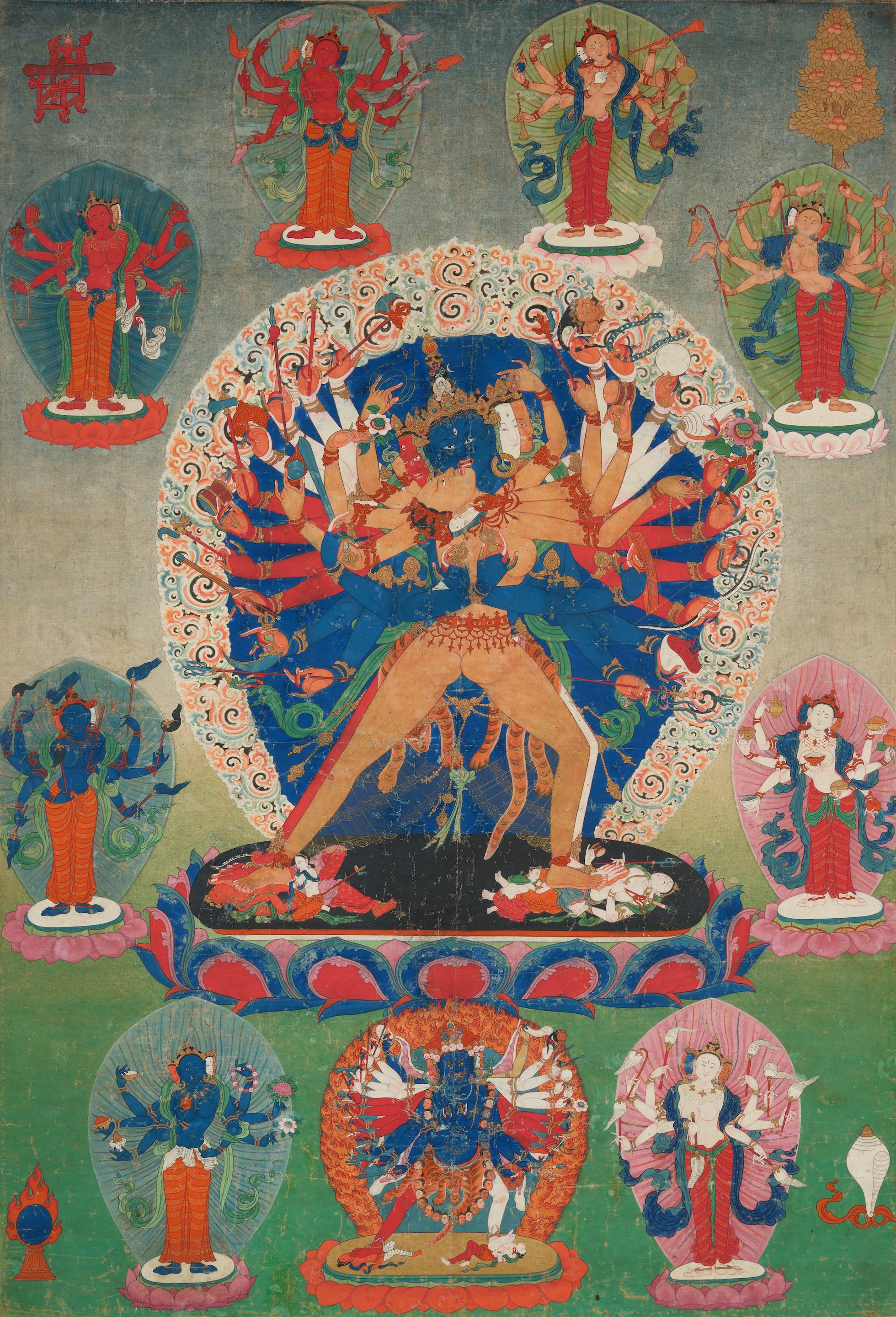 Bonhams : A THANGKA OF KALACHAKRA EASTERN TIBET, PALPUNG STYLE, 18TH ...