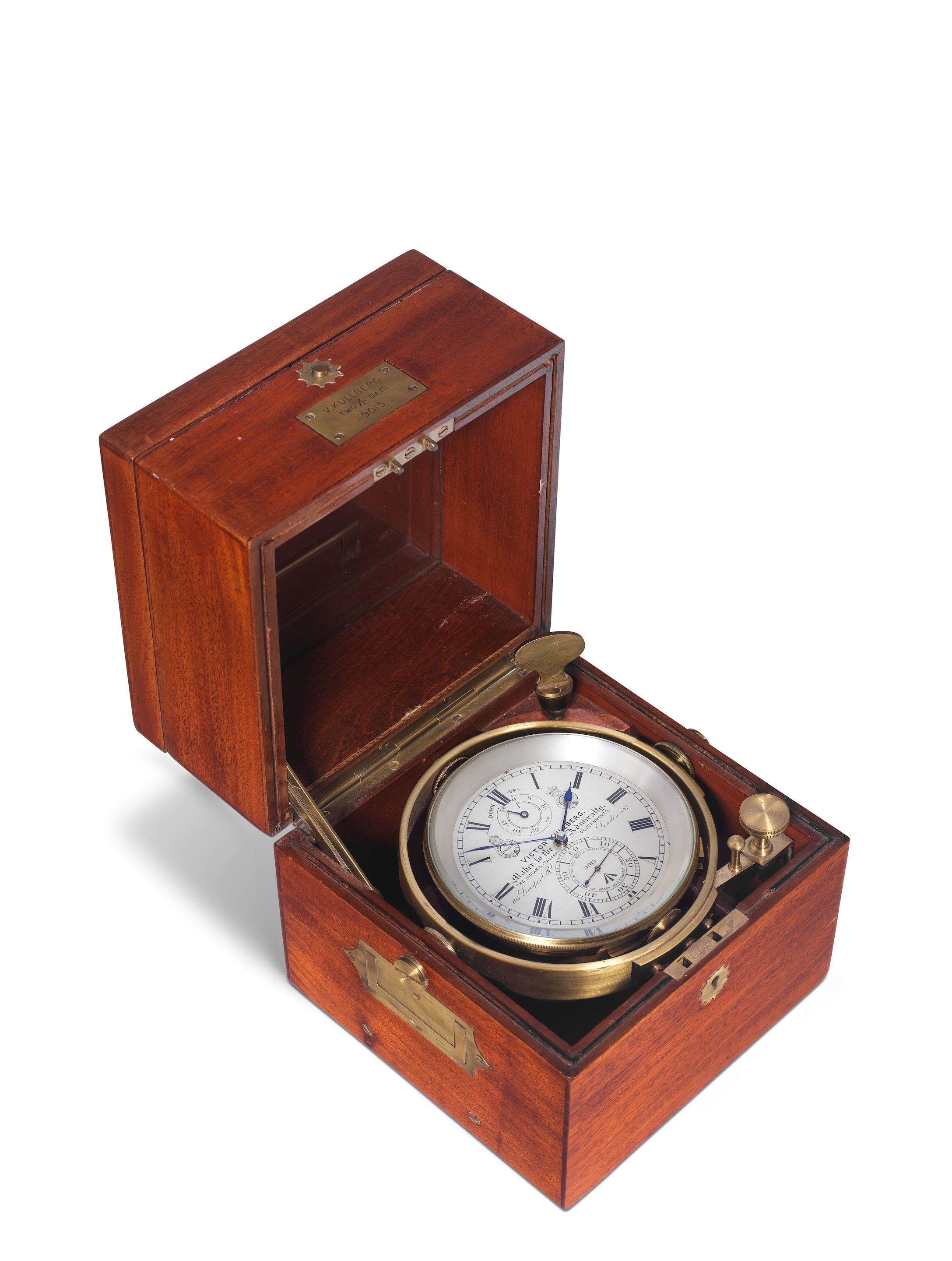 Bonhams : An interesting early 20th century re-cased mahogany two day ...