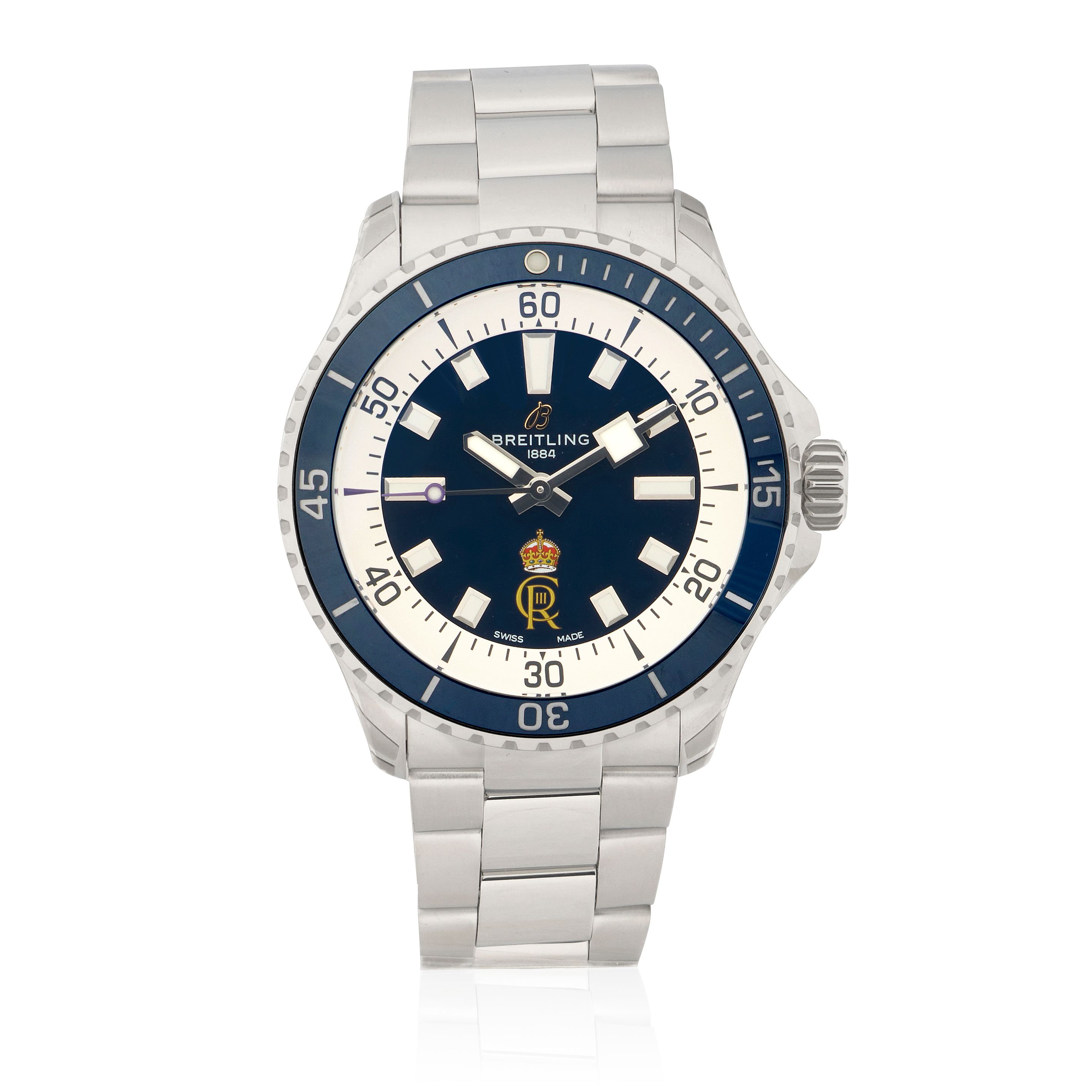 Bonhams : Breitling. A rare Limited Edition stainless steel automatic ...