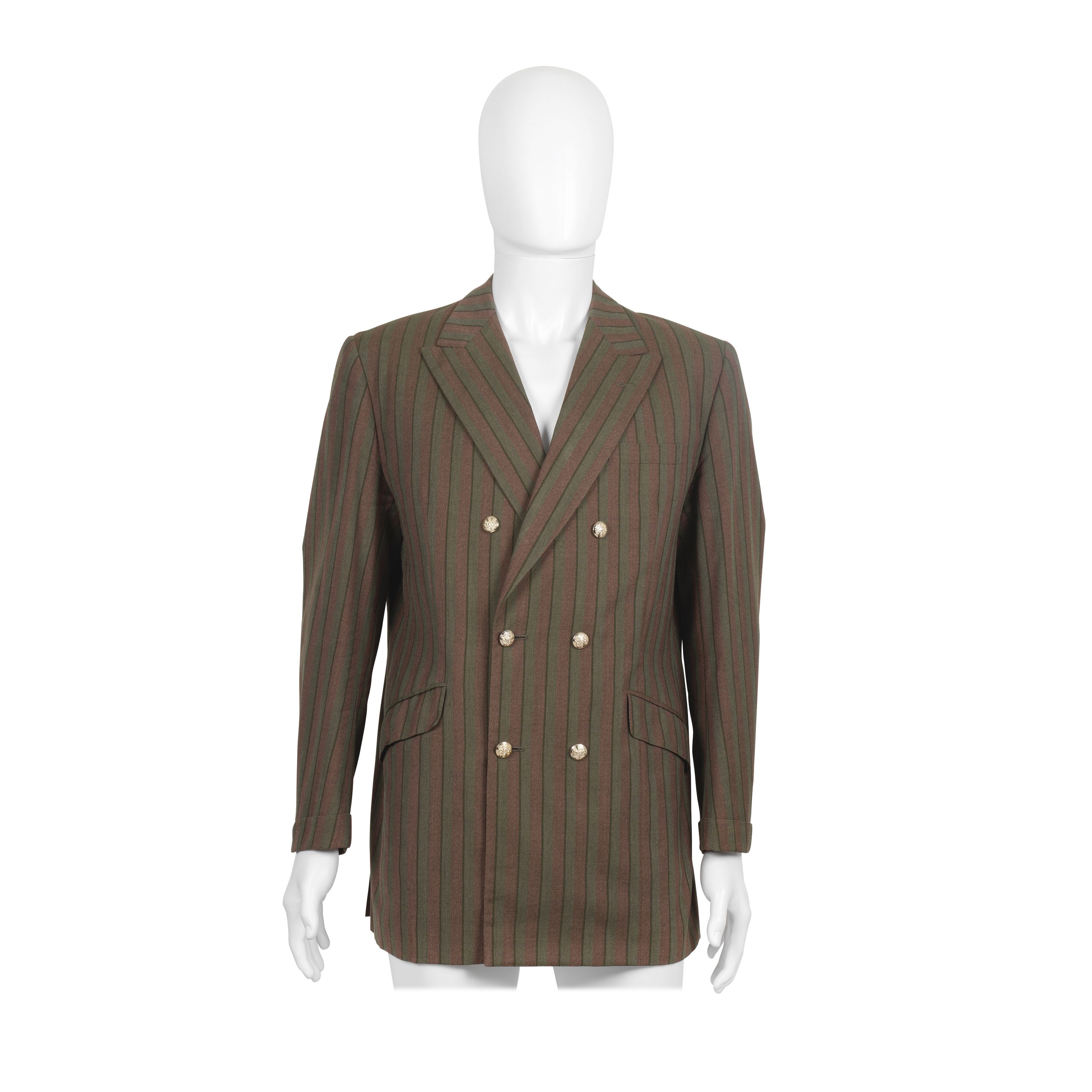 Bonhams : Roger Moore A Custom-made Striped Blazer worn by Roger Moore ...