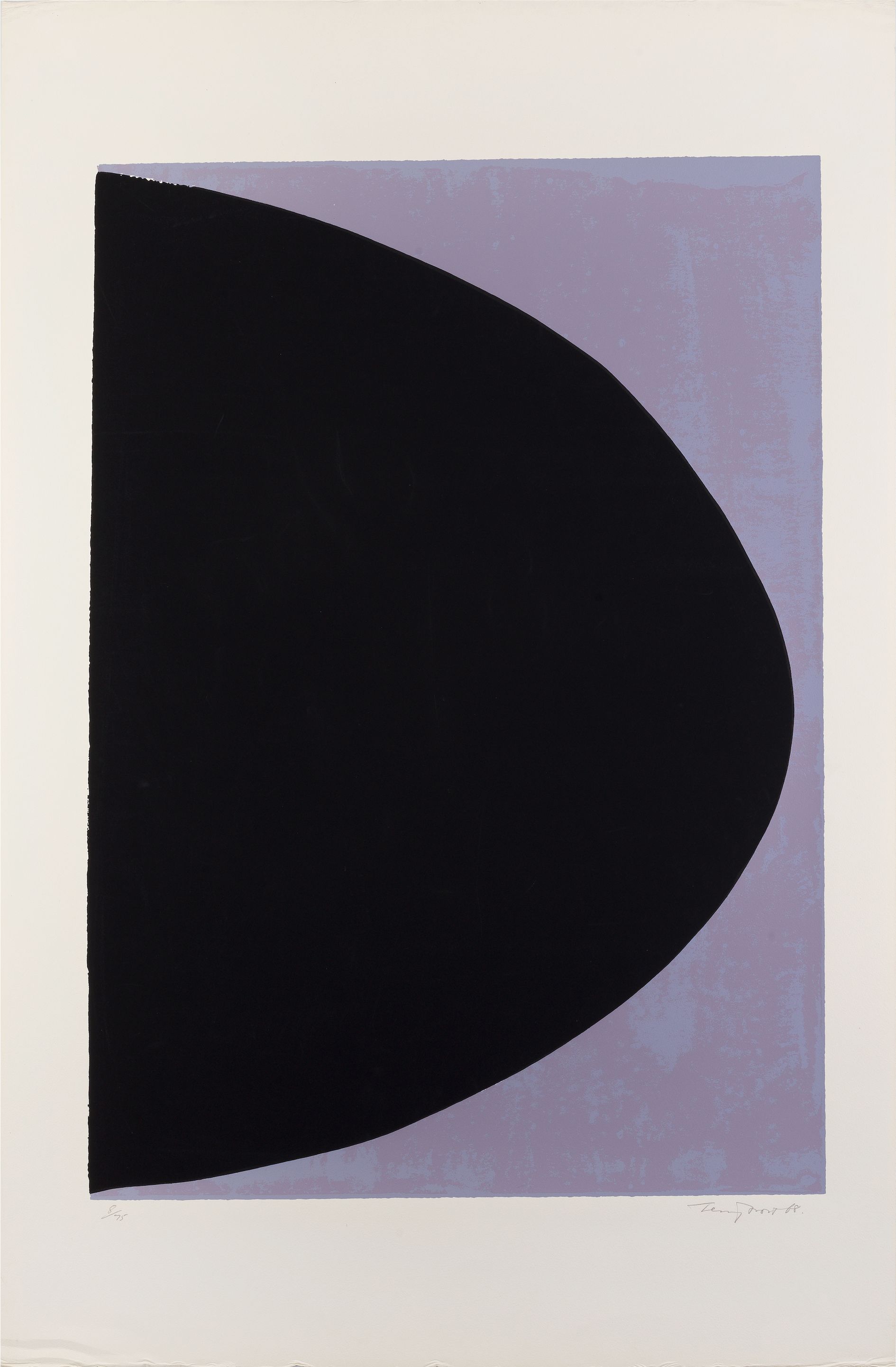 Bonhams : Sir Terry Frost R.A. (British, 1915-2003) Black on Mauve Grey ...