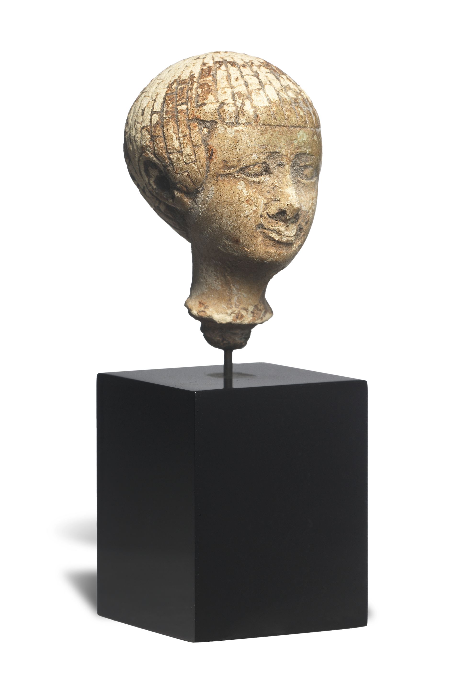 Bonhams : An Egyptian faience female head