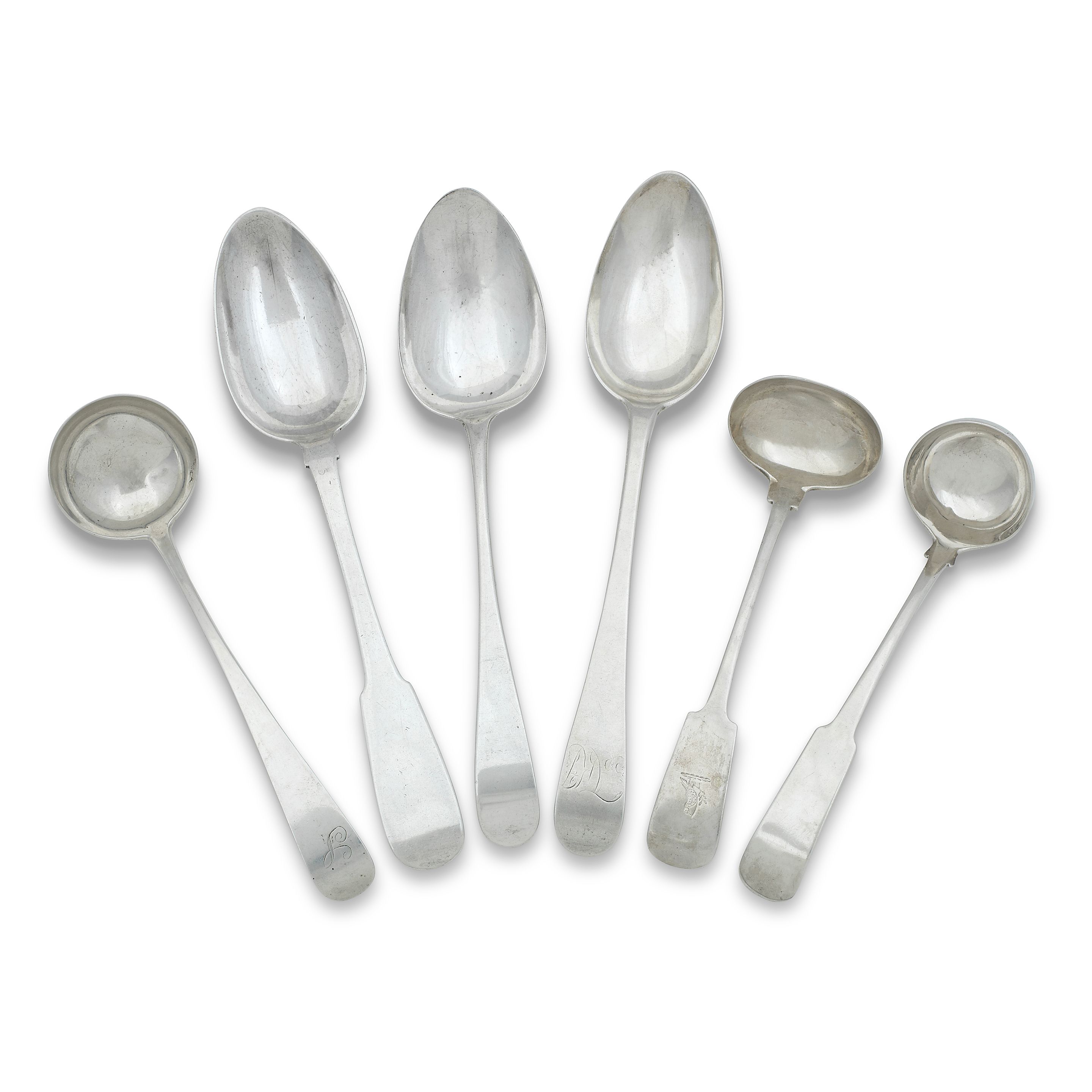 Bonhams : A collection of Scottish provincial flatware made in Banff (6)