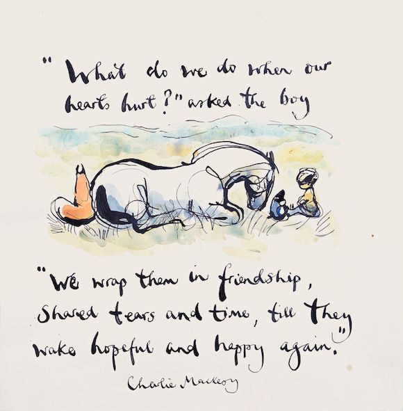 Bonhams : Original Works by Charlie Mackesy - The Boy, the Mole, the ...