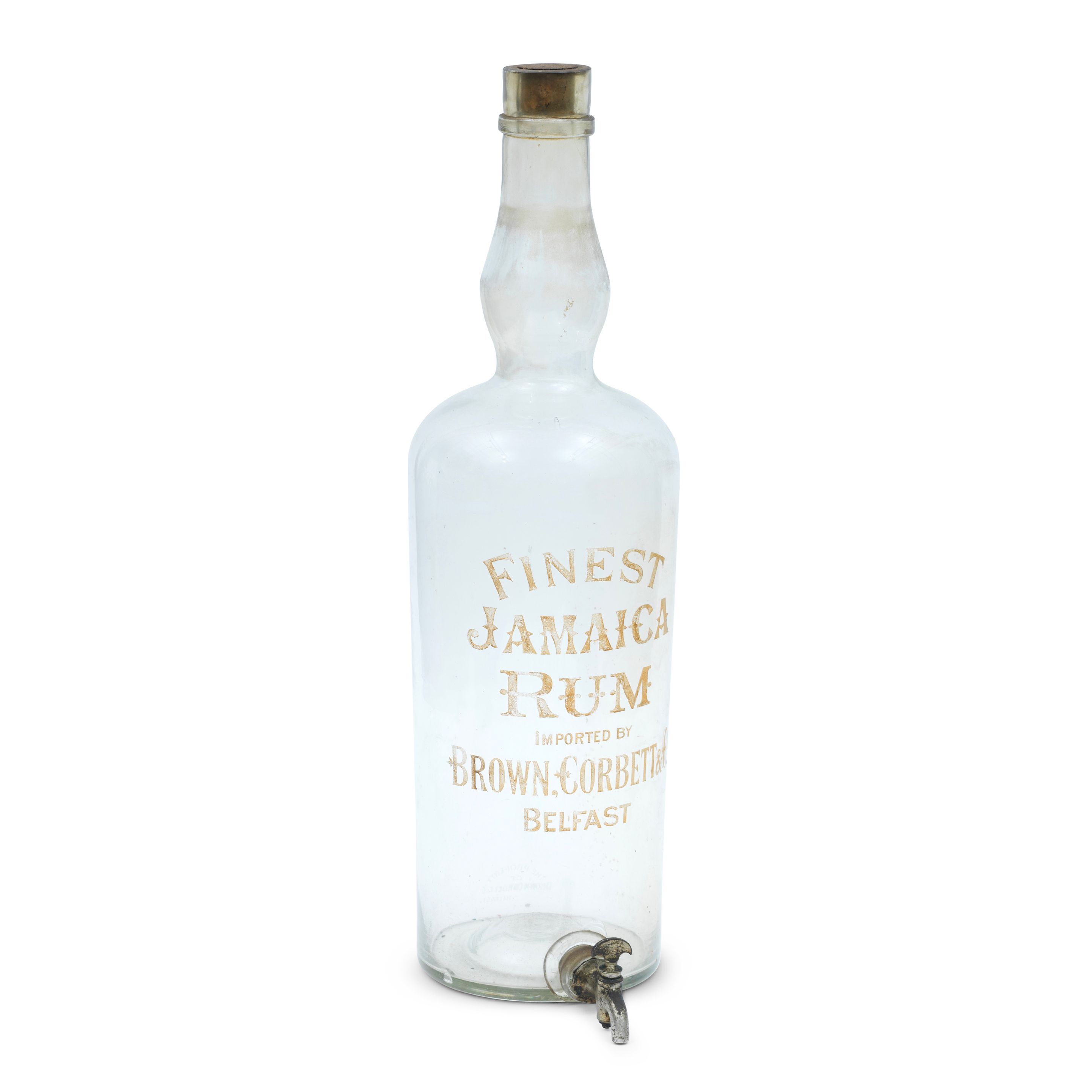 Bonhams : An Edwardian glass rum dispenser Circa 1910